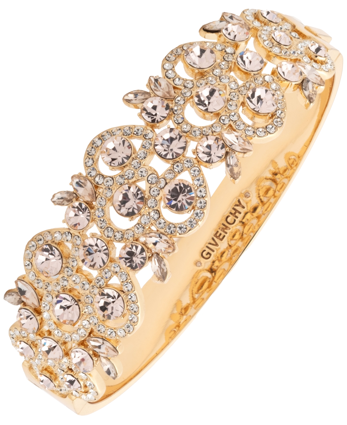 Click here for Givenchy Drama Crystal Bangle Bracelet - Dark Pink prices