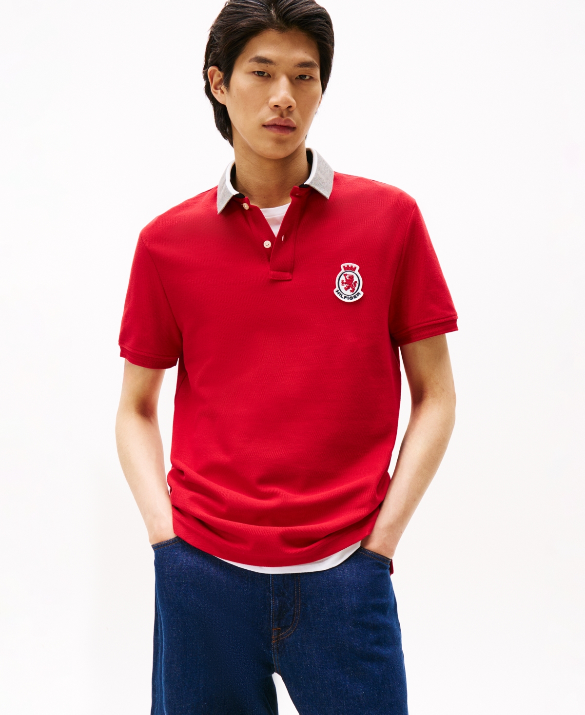 Click here for Tommy Hilfiger Mens Regular-Fit Herringbone Collar... prices