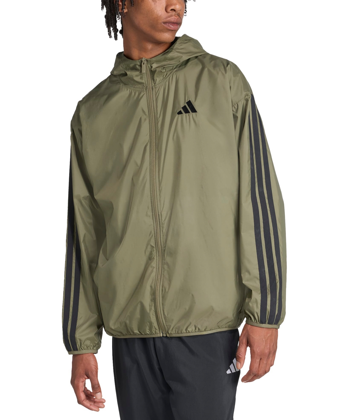 Click here for adidas Mens Essential Three-Stripes Woven Windbrea... prices