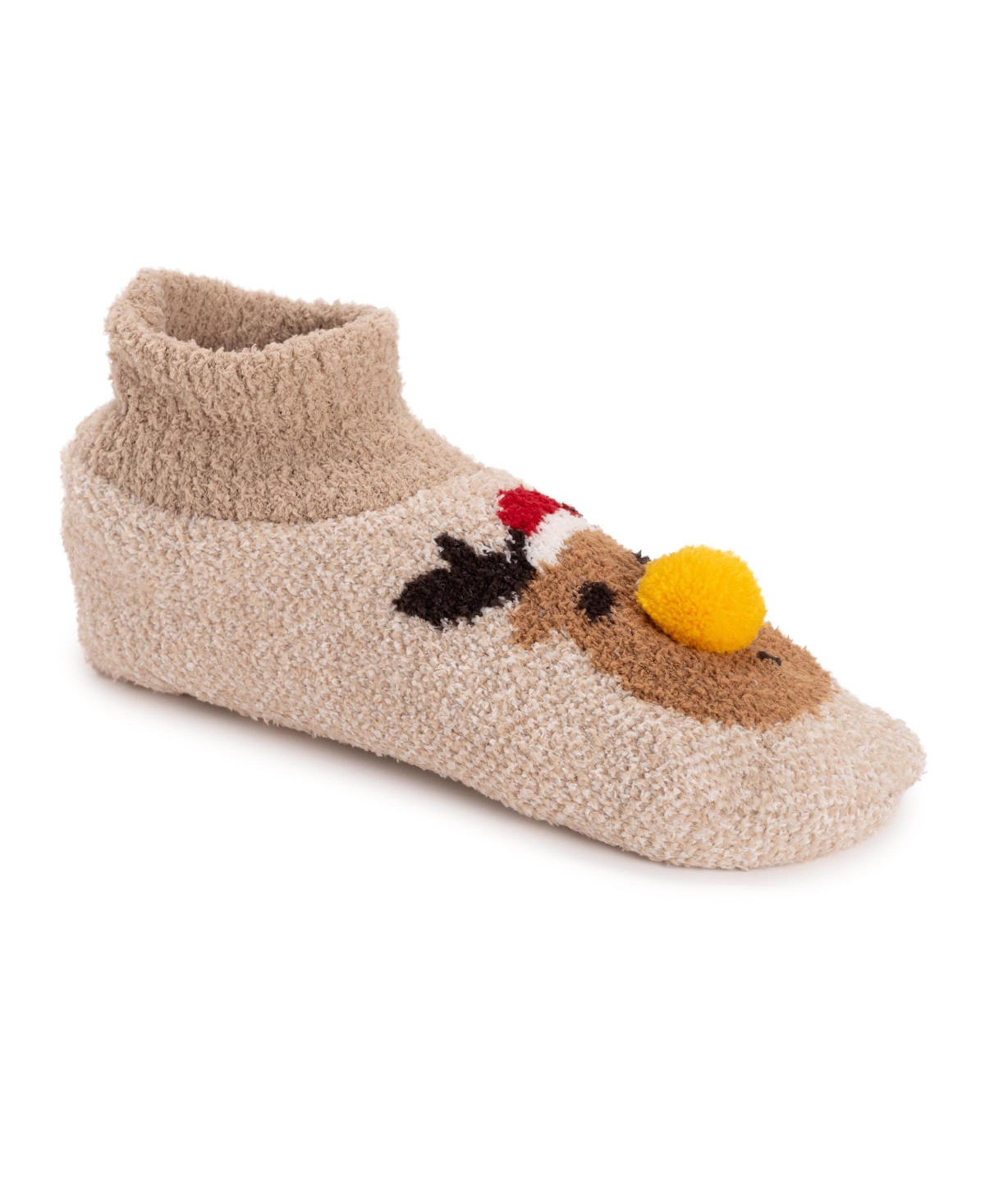 Click here for Muk Luks Womens Cozy Ribbed Cuff Booties - Fawn prices