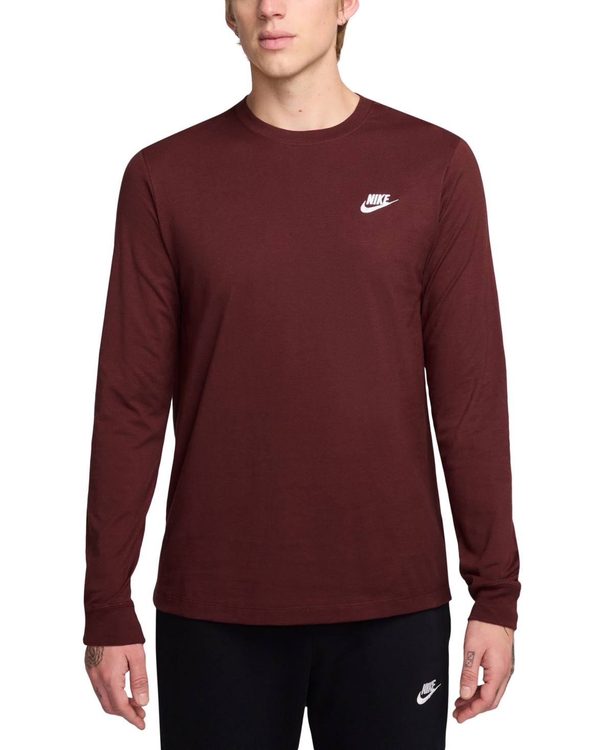 Click here for Nike Mens Long Sleeve Sportswear Club T-Shirt - Da... prices