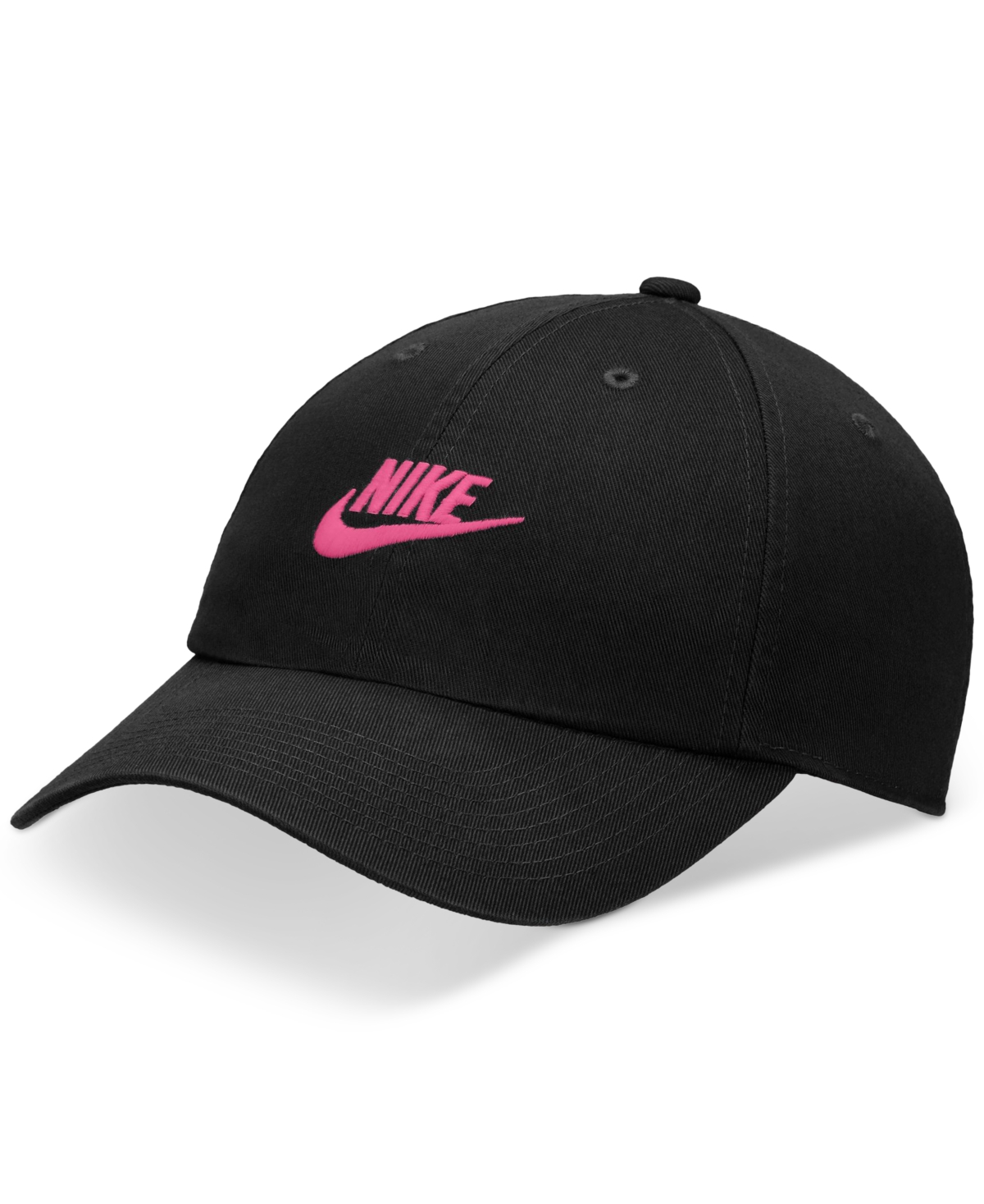 Click here for Nike Unisex Club Logo Embroidered Cap - Black/Pink prices