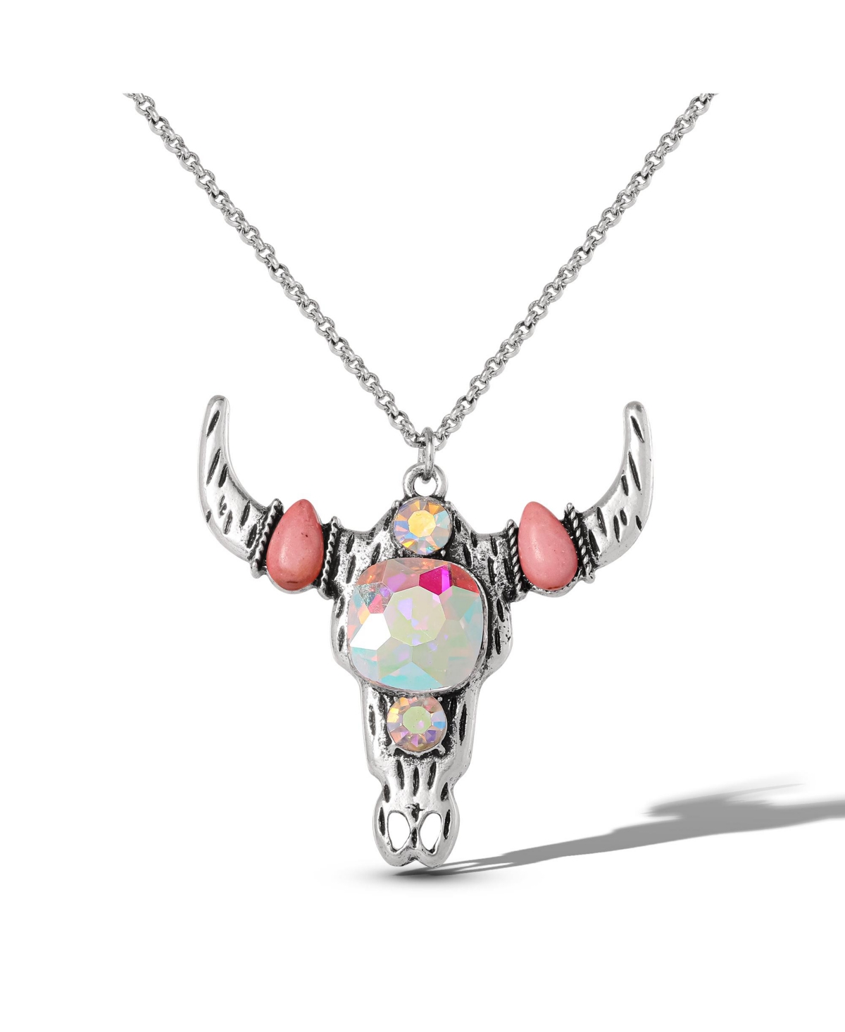 Click here for Jessica Simpson Layered Southwestern Horn Pendant... prices