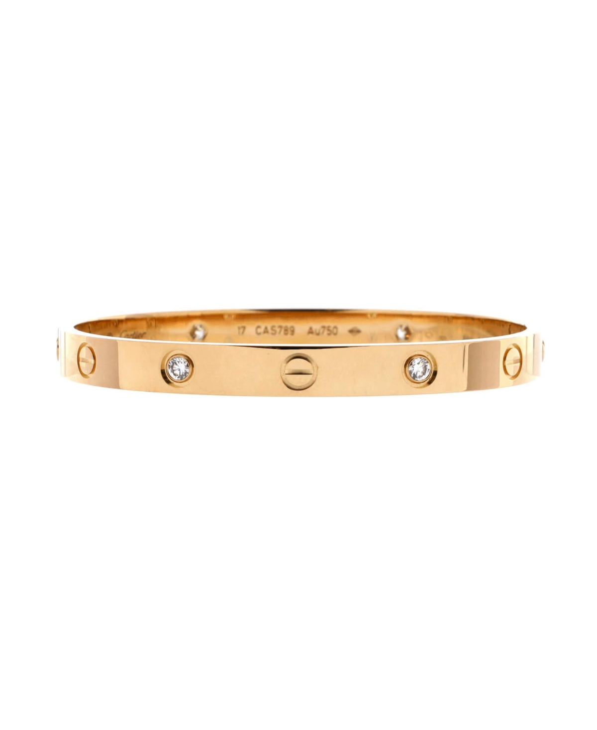 Click here for Pre-Owned Cartier Love 4 Diamond Bracelet - 18k ye... prices