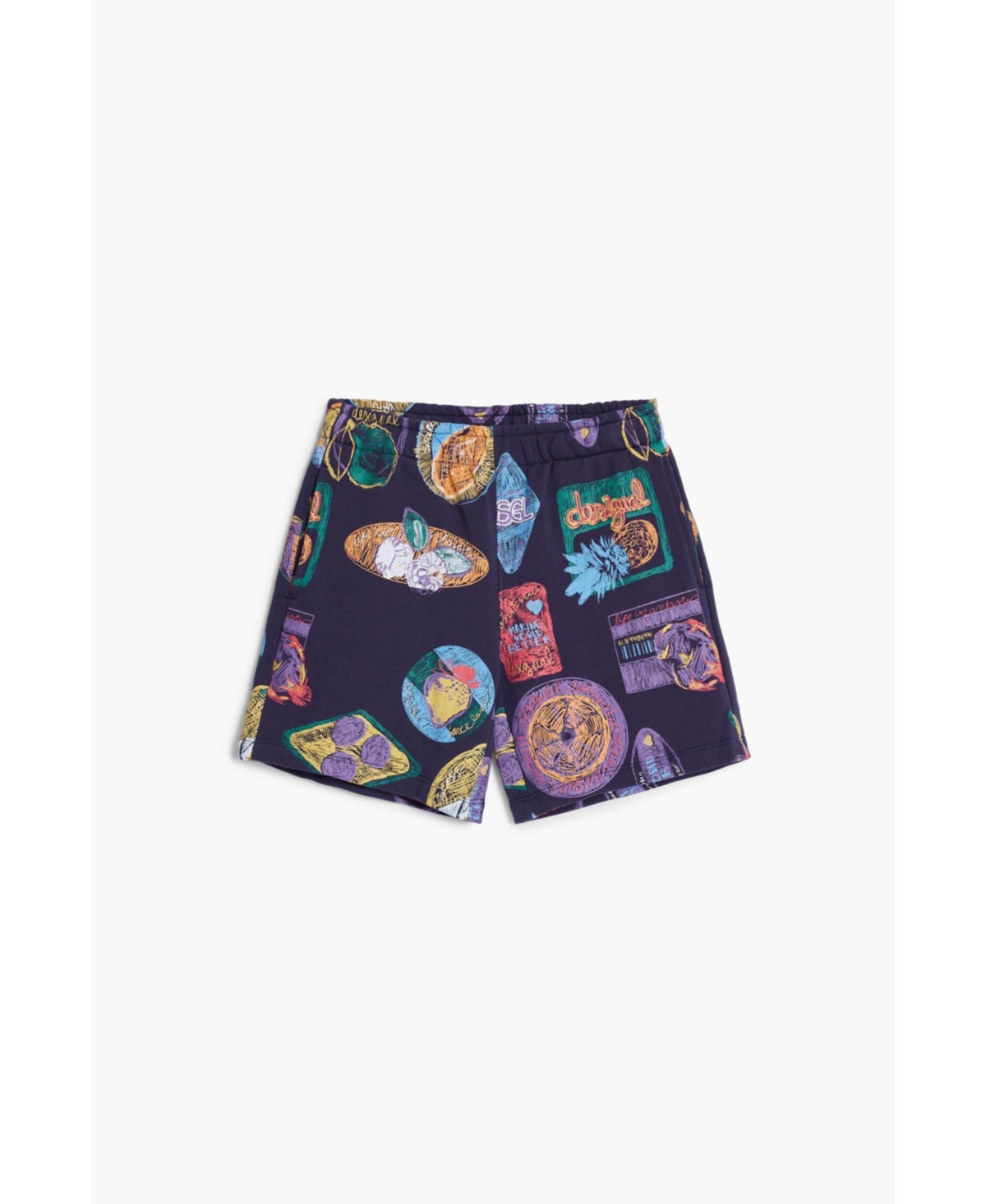 Click here for Desigual Boyss Stamp shorts - Navy blue prices