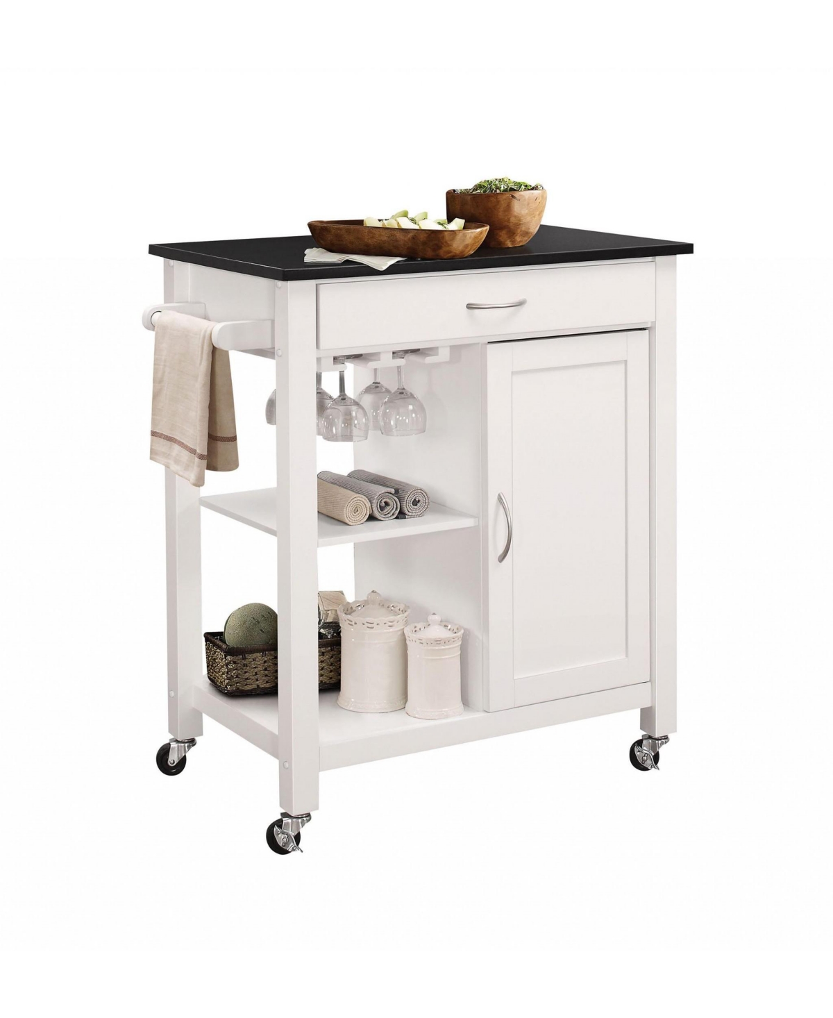 Click here for Slickblue Space-Saving Rubberwood Kitchen Island C... prices
