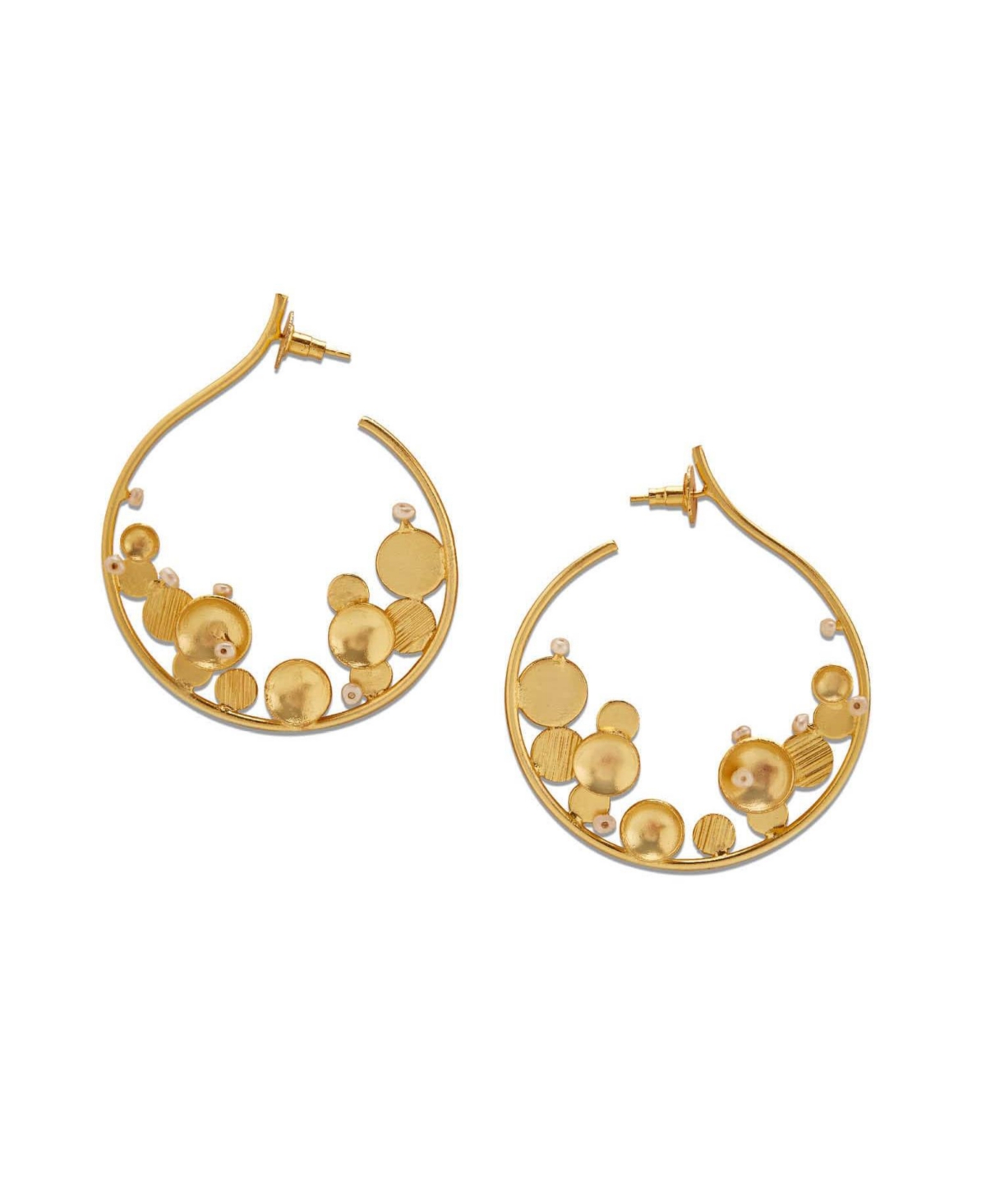Click here for Dhwani Bansal Aero Hoops - 22k gold plated prices
