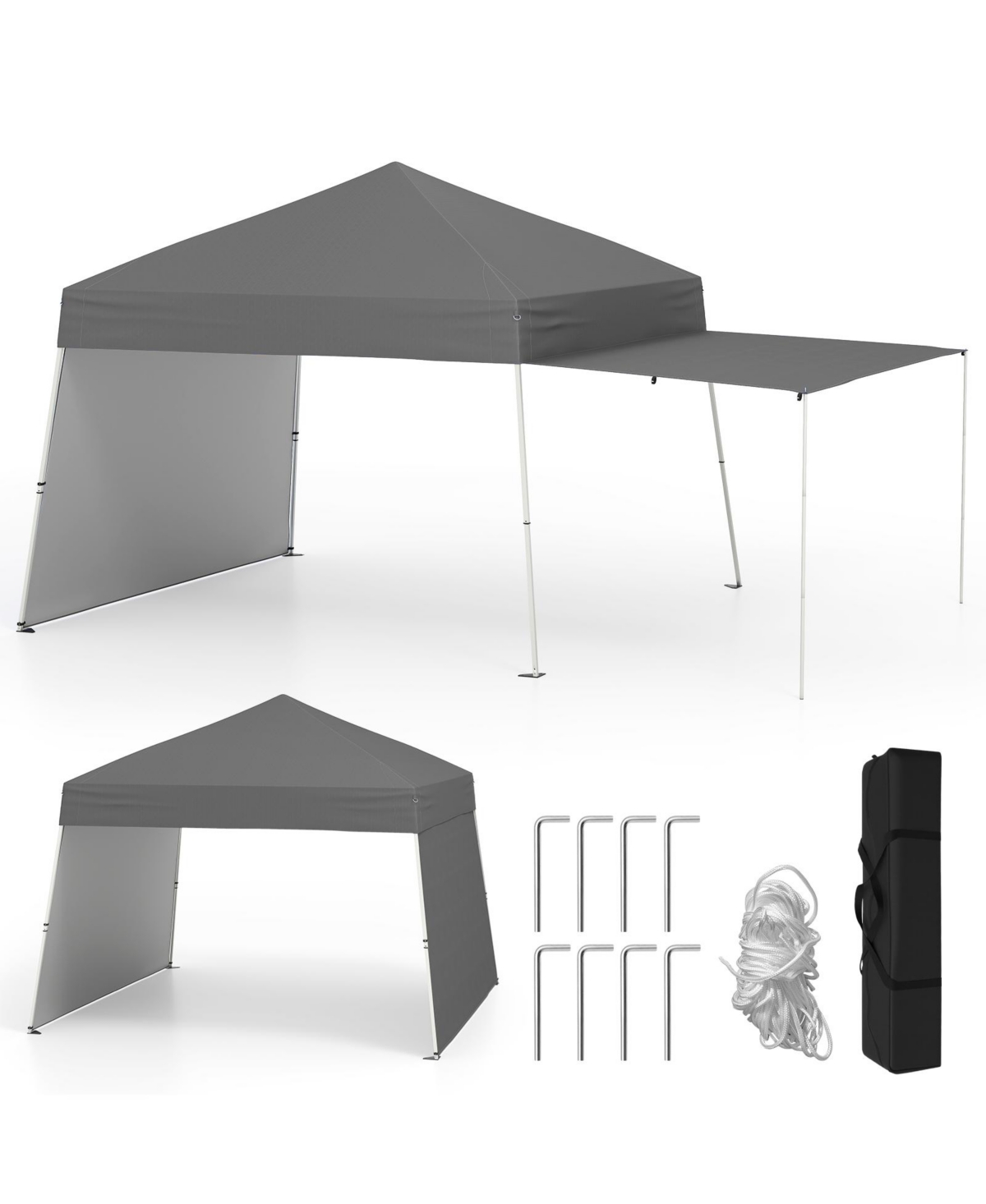 Click here for Gymax 14 X 9.2 Ft Pop up Canopy Tent w/ 2 Converti... prices