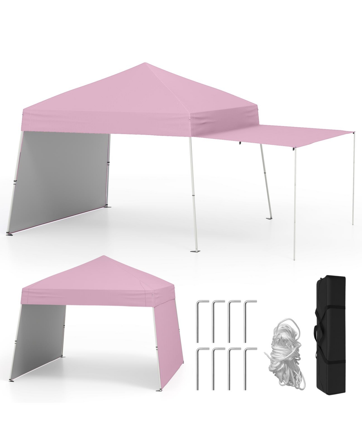 Click here for Gymax 14 X 9.2 Ft Pop up Canopy Tent w/ 2 Converti... prices
