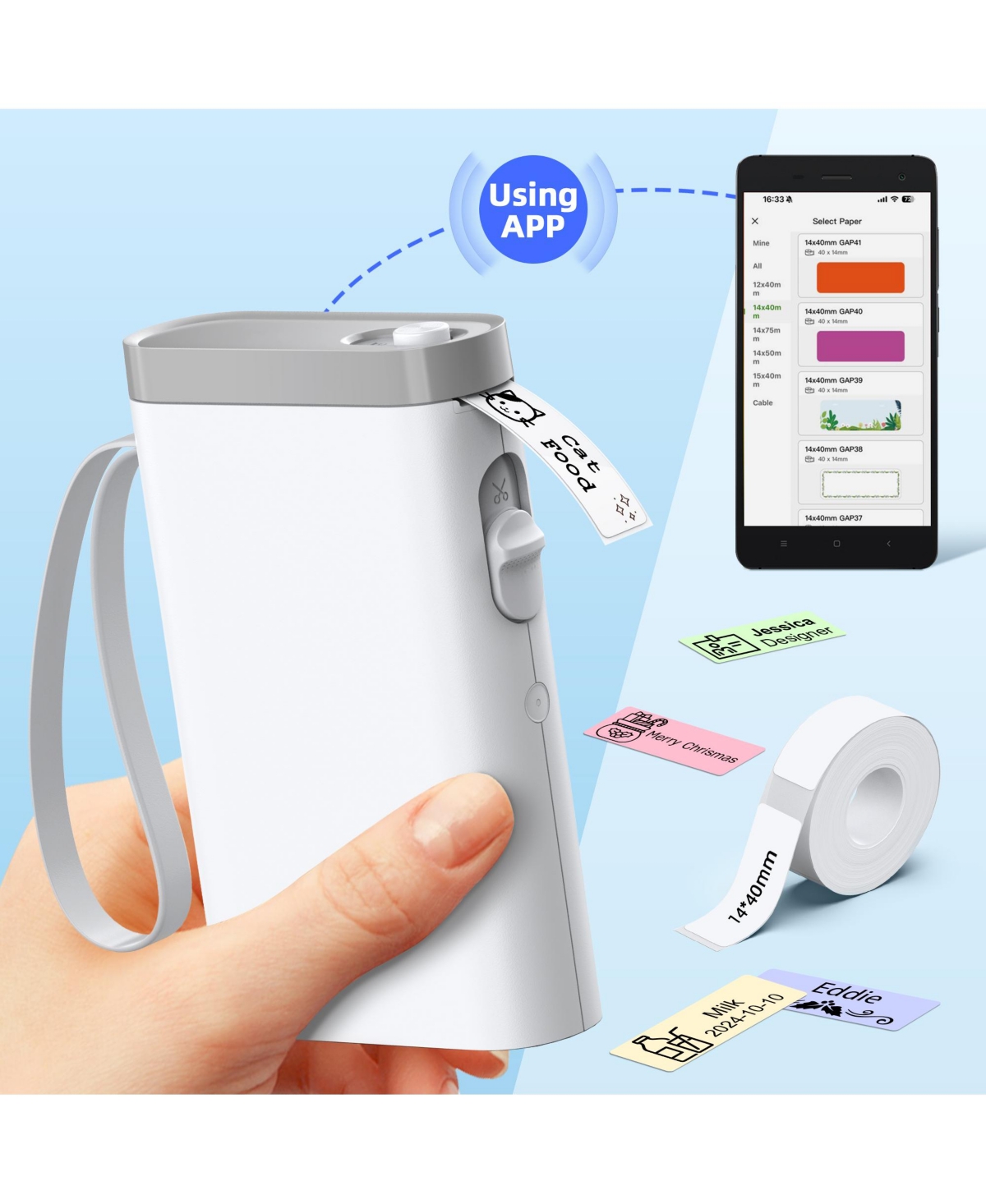 Click here for Polono Label Maker Machine with Tape  P21-a Blueto... prices