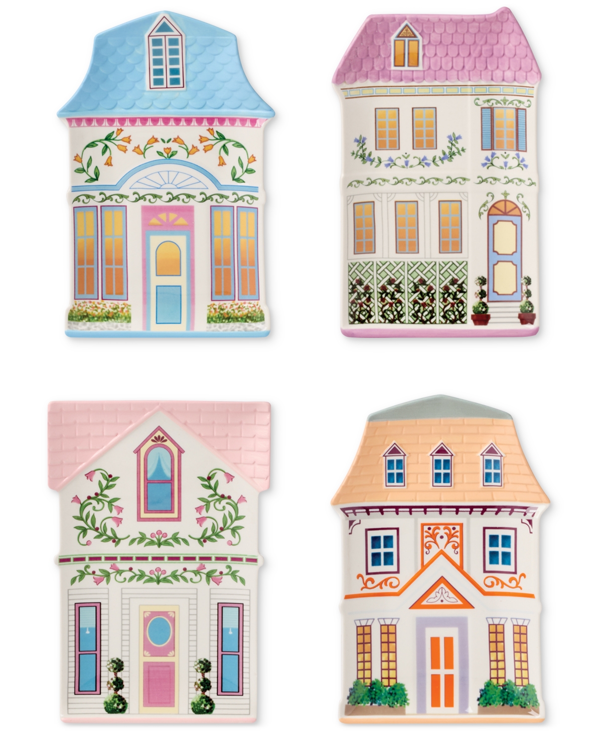 Click here for Lenox Village 2nd Edition House Accent Plates  Set... prices