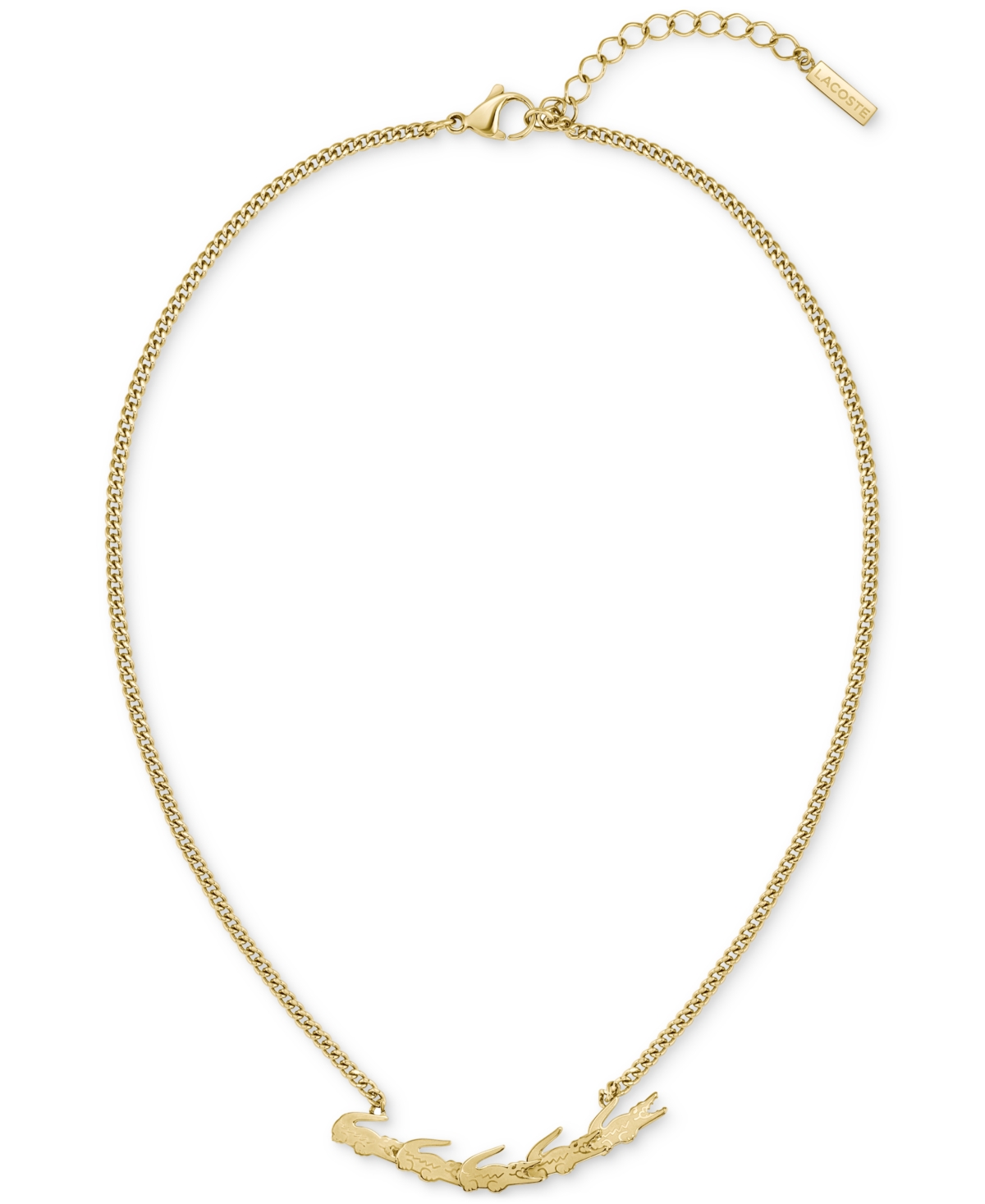 Click here for Lacoste Crocodile Statement Necklace  16 + 2 exten... prices