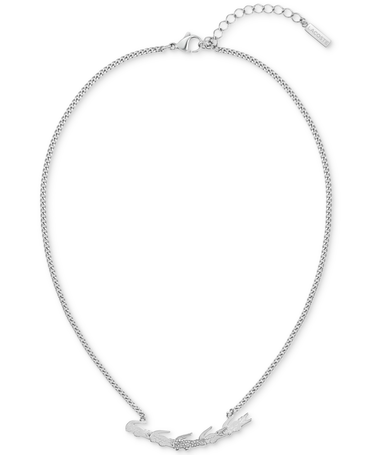 Click here for Lacoste Crocodile Statement Necklace  16 + 2 exten... prices