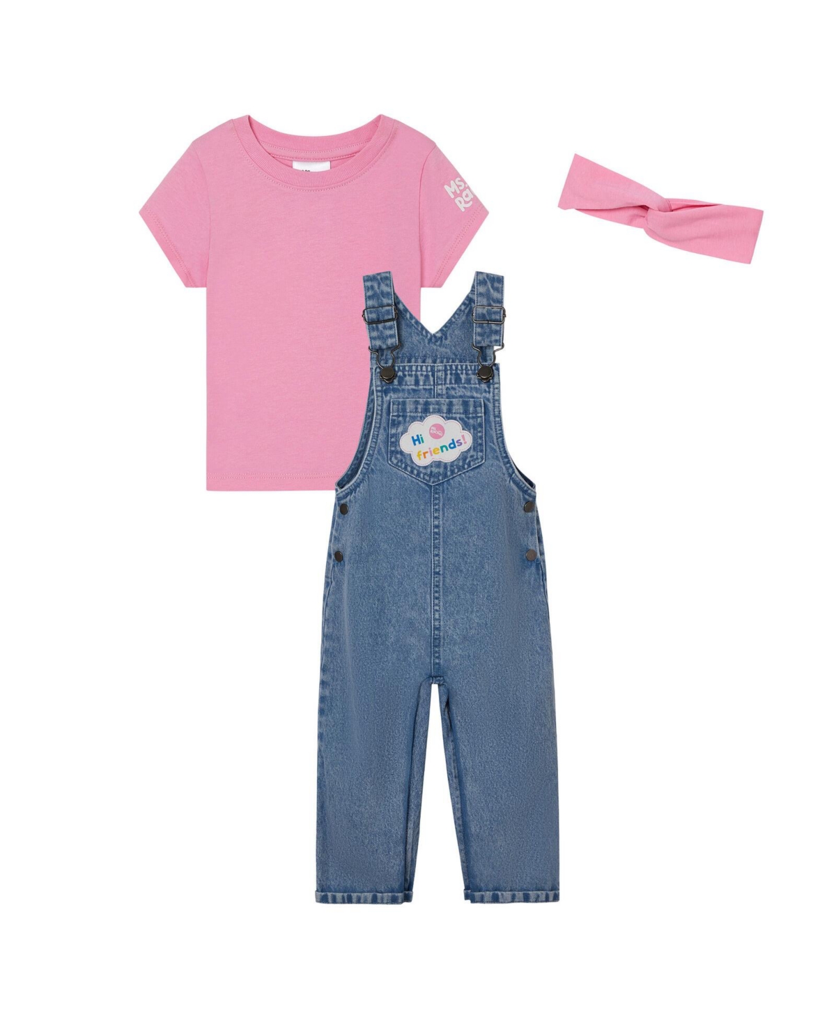 Click here for Ms. Rachel Baby Girls Denim Square Neck Vintage Wa... prices