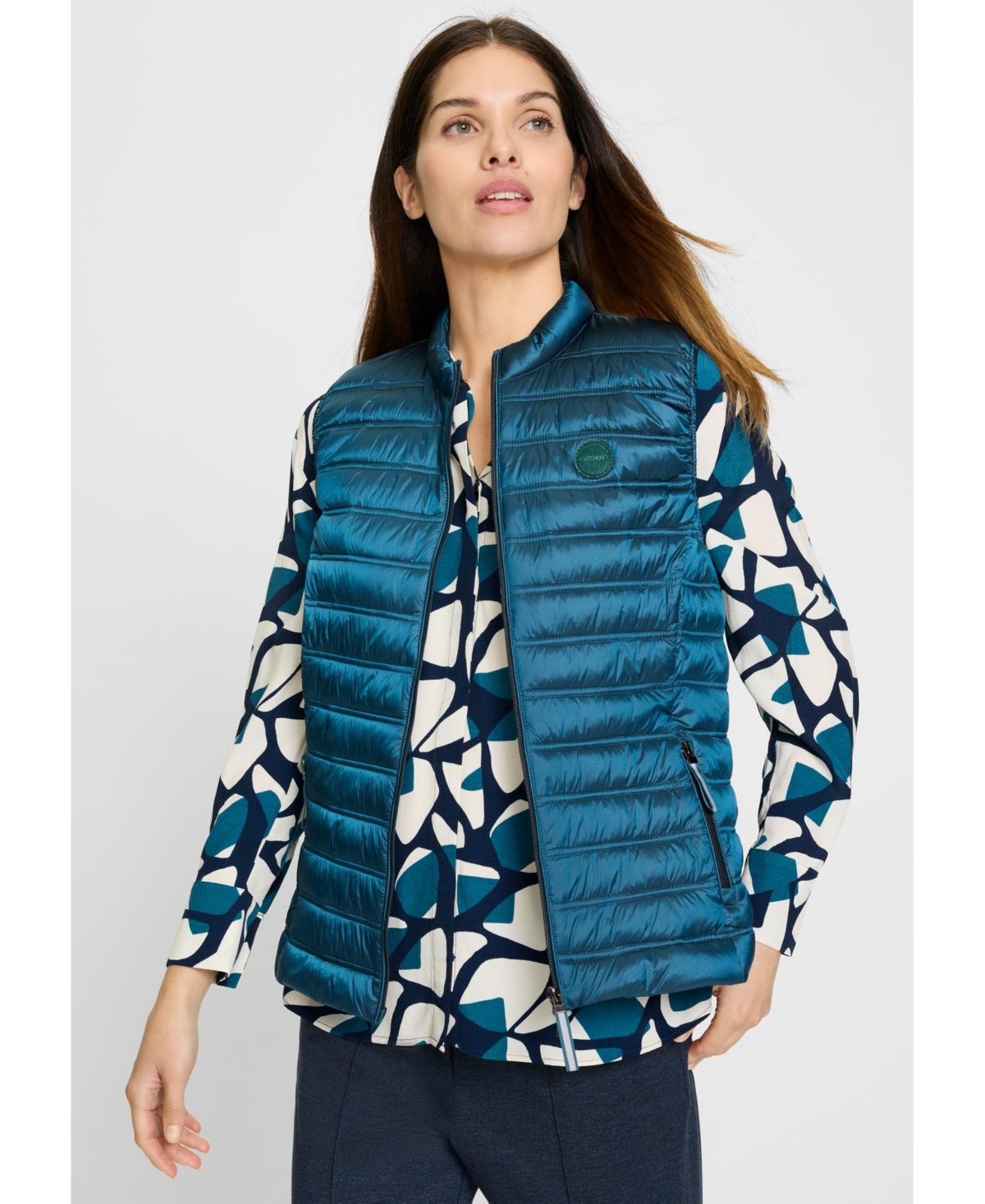 Click here for Olsen Womens Quilted Vest - Midnight teal prices