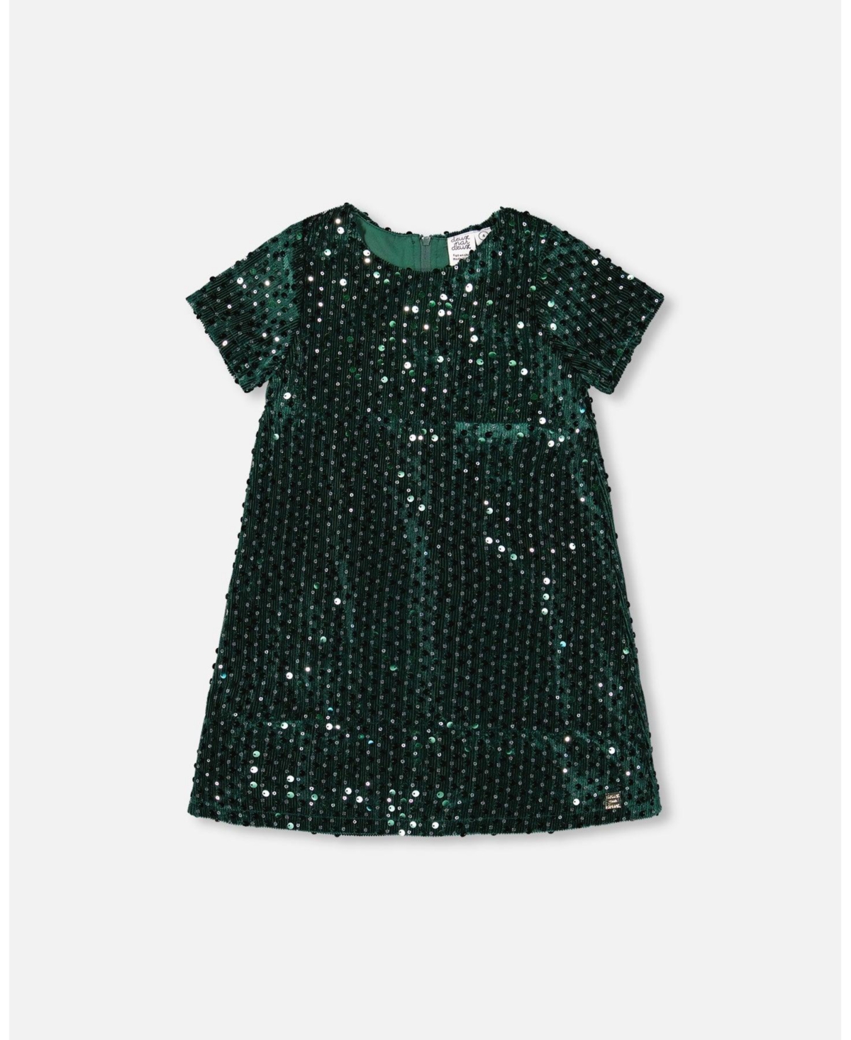 Click here for Deux par Deux Girl Velvet Short Sleeve Dress for e... prices