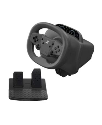 Nbcp Ps4 Gaming Steering Wheel With Pedals Wireless Bluetooth Connectivity Dual Vibration Motors Compatible With Pc Ps4 Switch Ps3 Ios Android