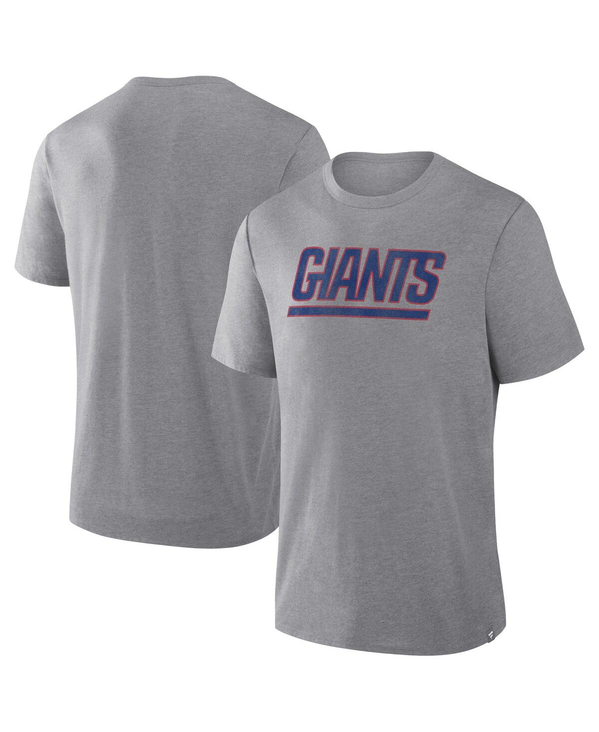 Click here for Fanatics Mens Heather Gray New York Giants Pass Ru... prices