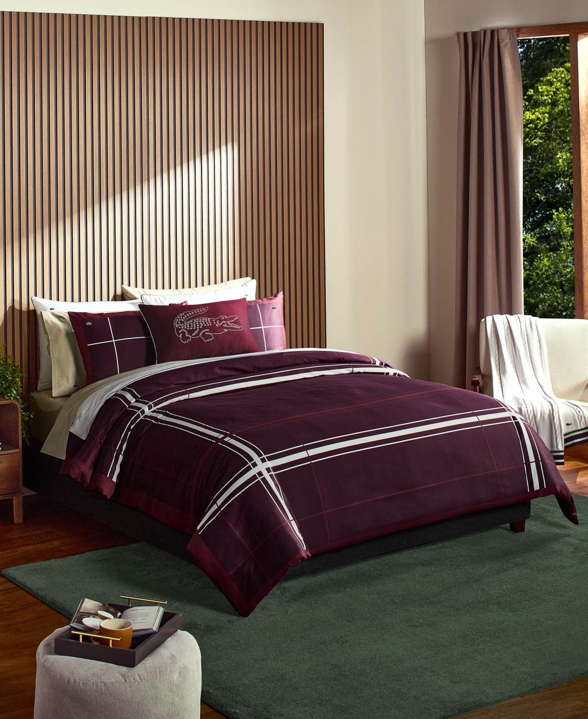 Click here for Lacoste Home Playful Checks Cotton 3-Pc. Comforter... prices