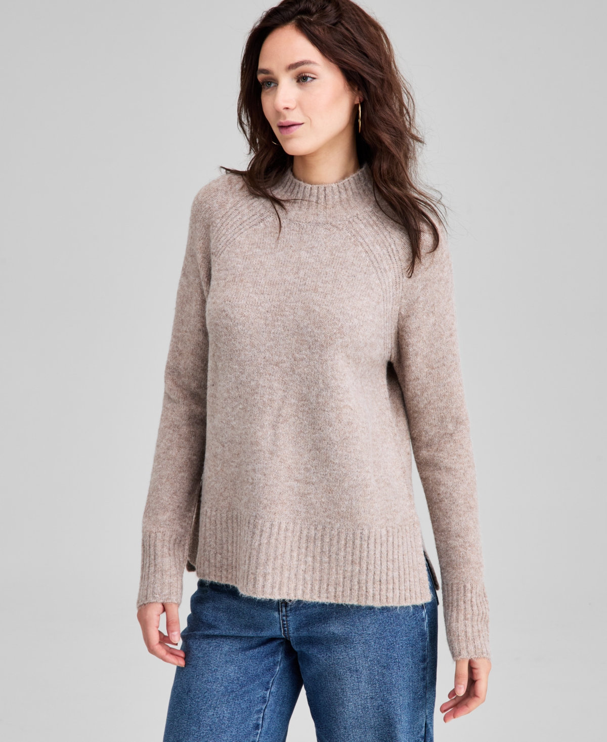Click here for And Now This Womens Mock-Neck Long-Sleeve Sweater... prices