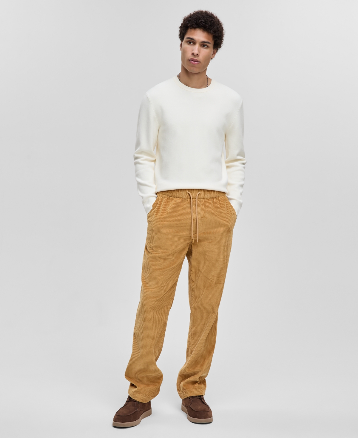 Click here for Mode of One Mens Relaxed-Fit Straight-Leg Pull-On... prices