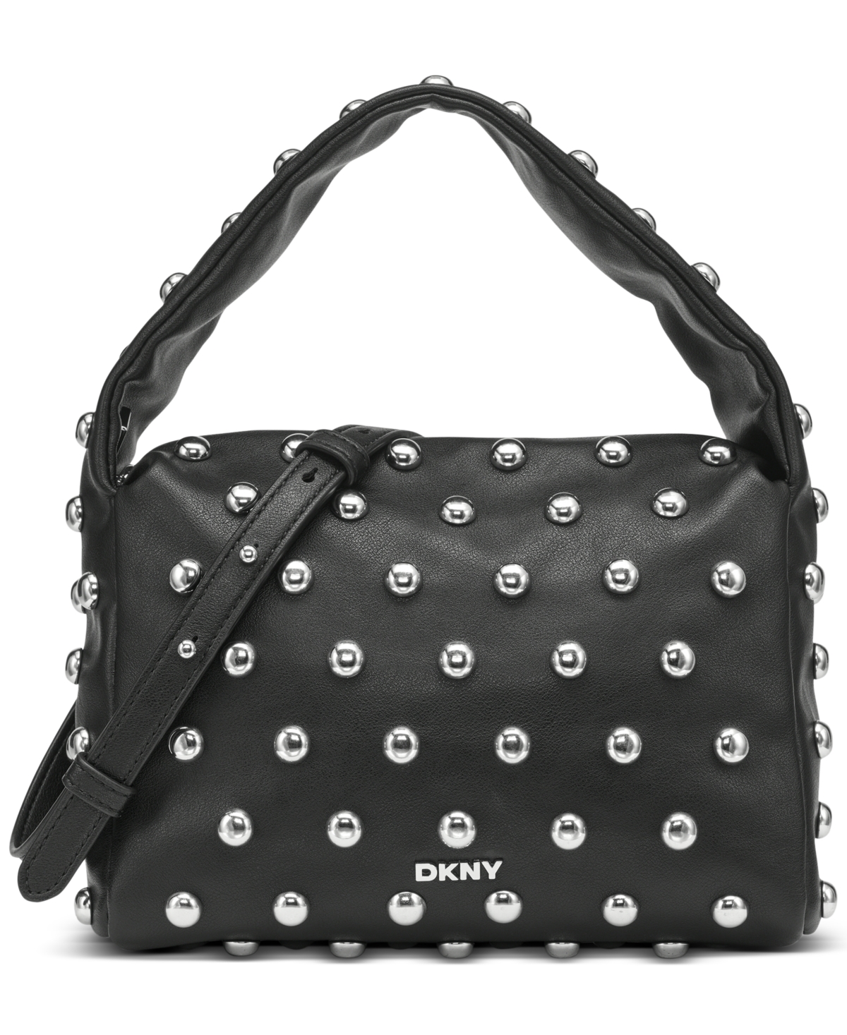 Click here for Dkny Agnes Small Shoulder Bag - Black/silver prices