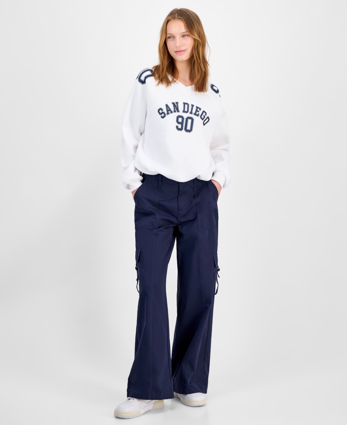 Click here for Planet Heart Juniors Varsity Graphic Bubble-Hem Sw... prices