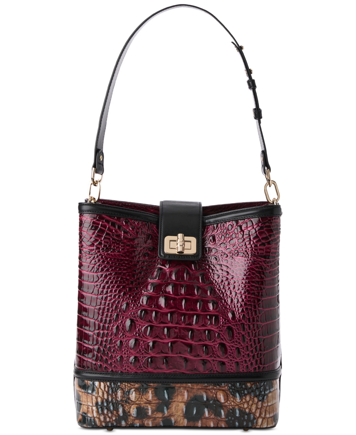 Click here for Brahmin Celina Small Leather Towers Bucket Bag - C... prices