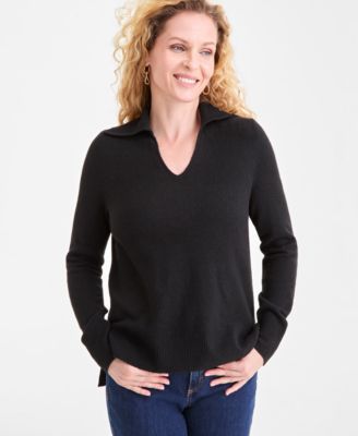 Click here for Style Co Womens Luxsoft Johnny Collar Sweater Pxs... prices