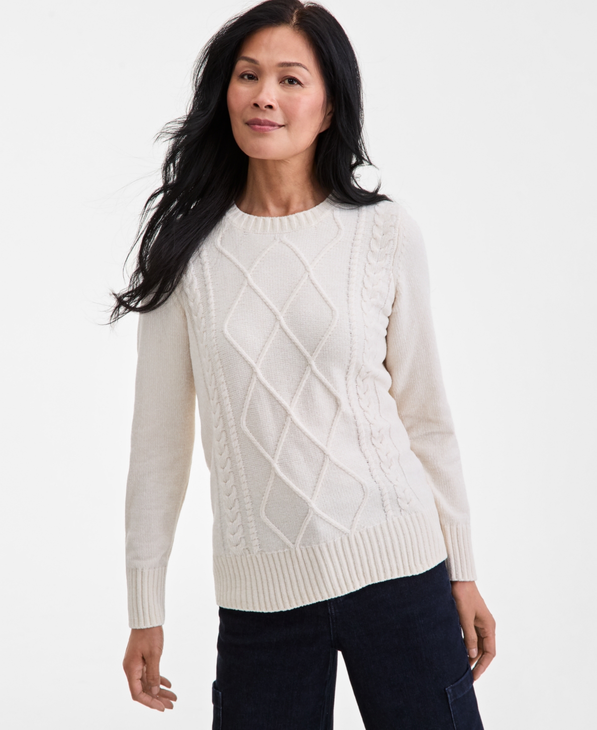 Click here for Style & Co Womens Chenille Crewneck Sweater  Macys... prices