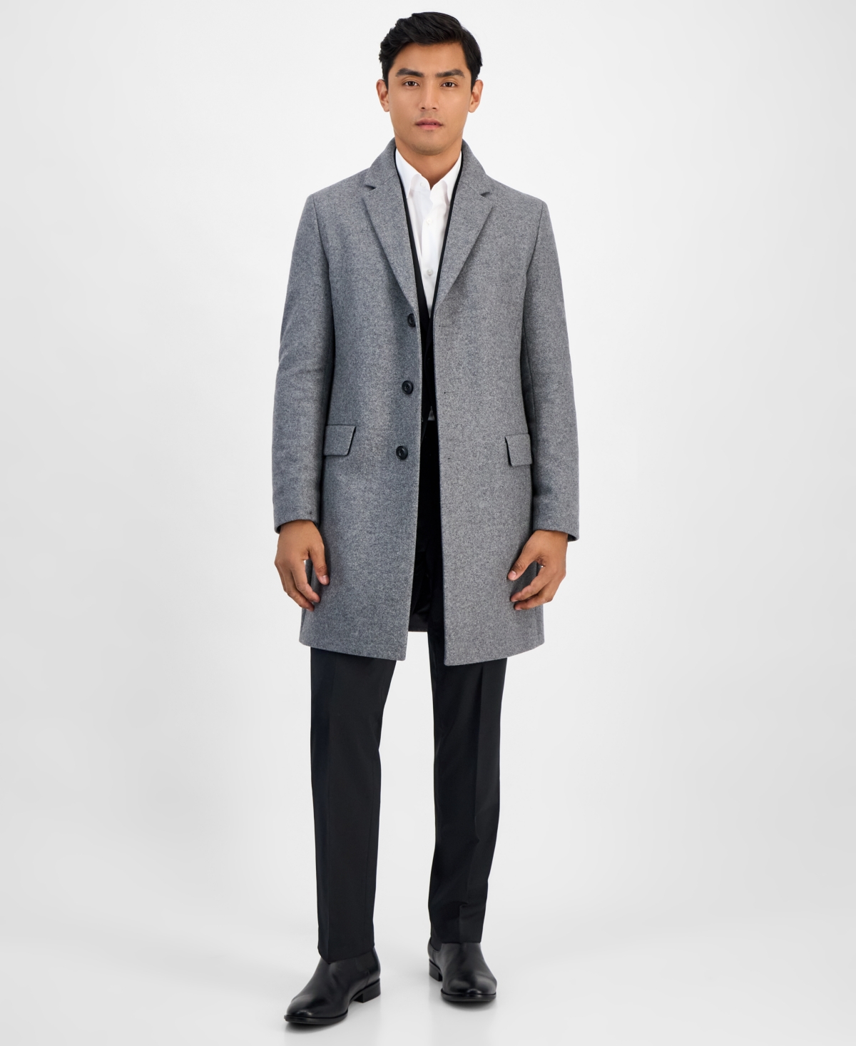 Click here for Hugo by Hugo Boss Mens Slim-Fit Wool-Cashmere Over... prices