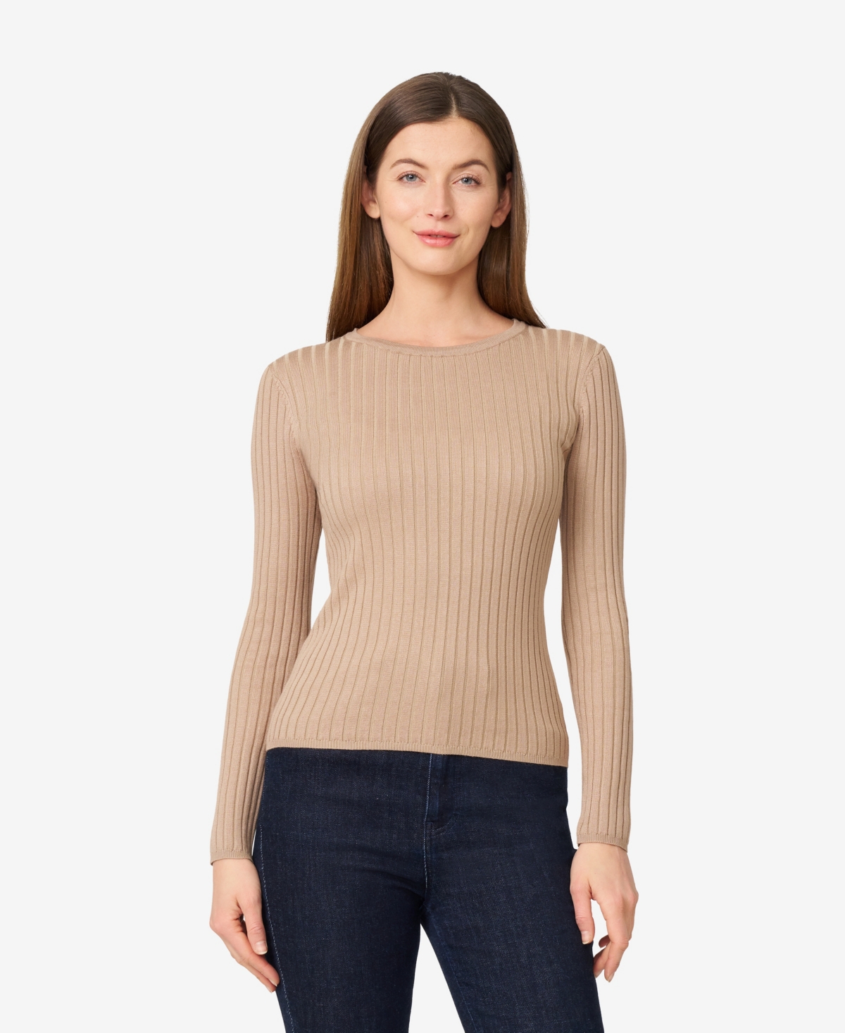 Click here for Melissa Paige Womens Crewneck Ribbed-Knit Sweater... prices