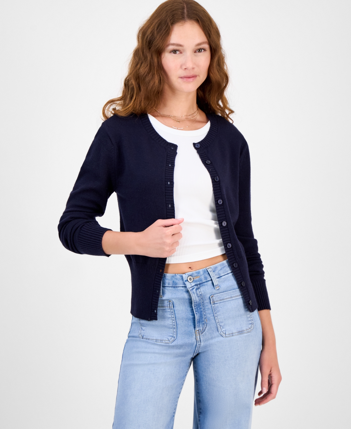 Click here for Madden Girl Juniors High-Rib Button-Front Lady Car... prices