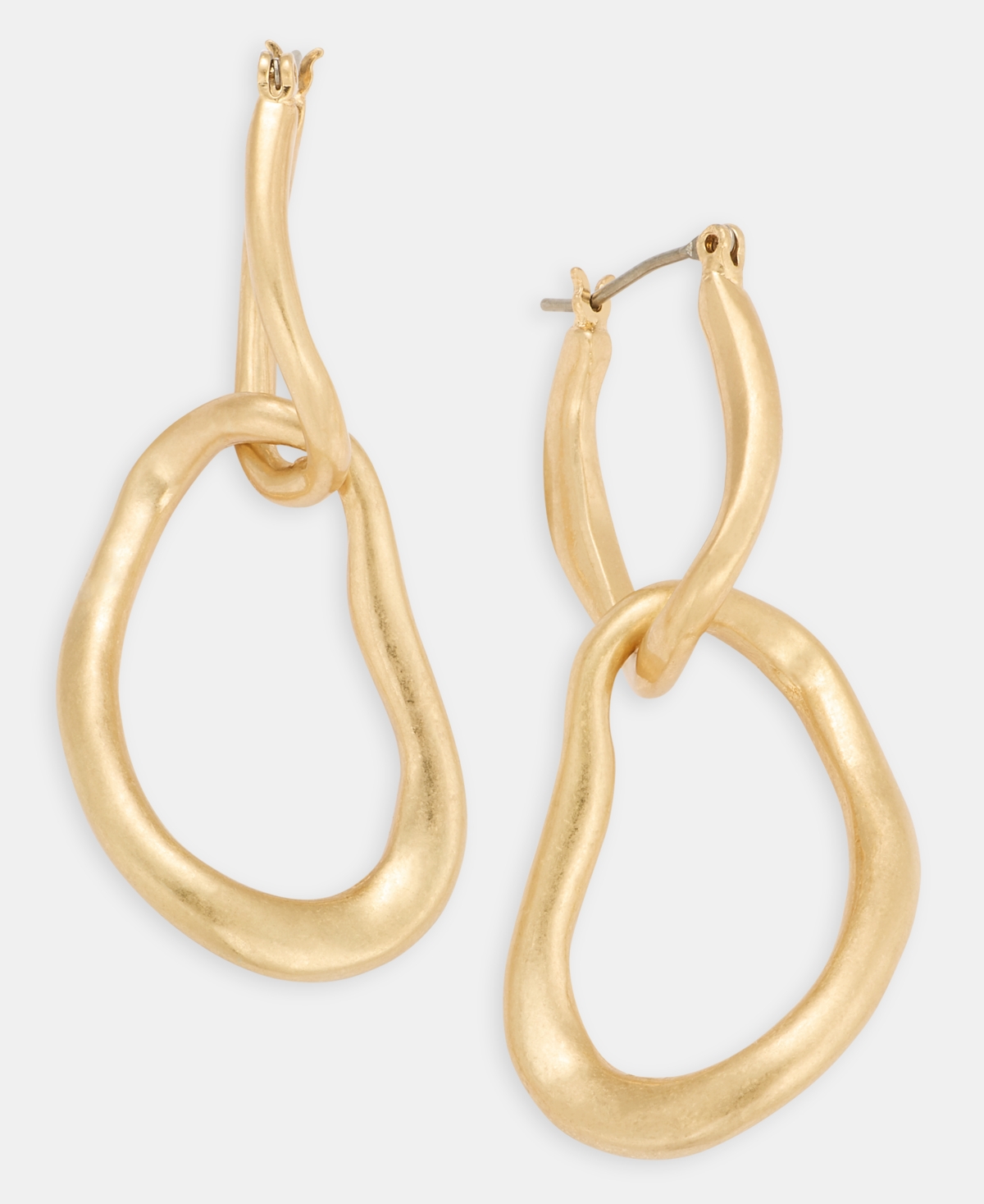 Click here for Style & Co Sculptural Link Double Drop Earrings  M... prices