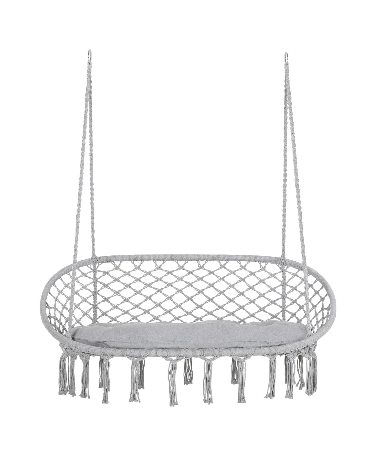 Click here for 2-Person Hammock Chair Macrame Swing with Soft Cus... prices