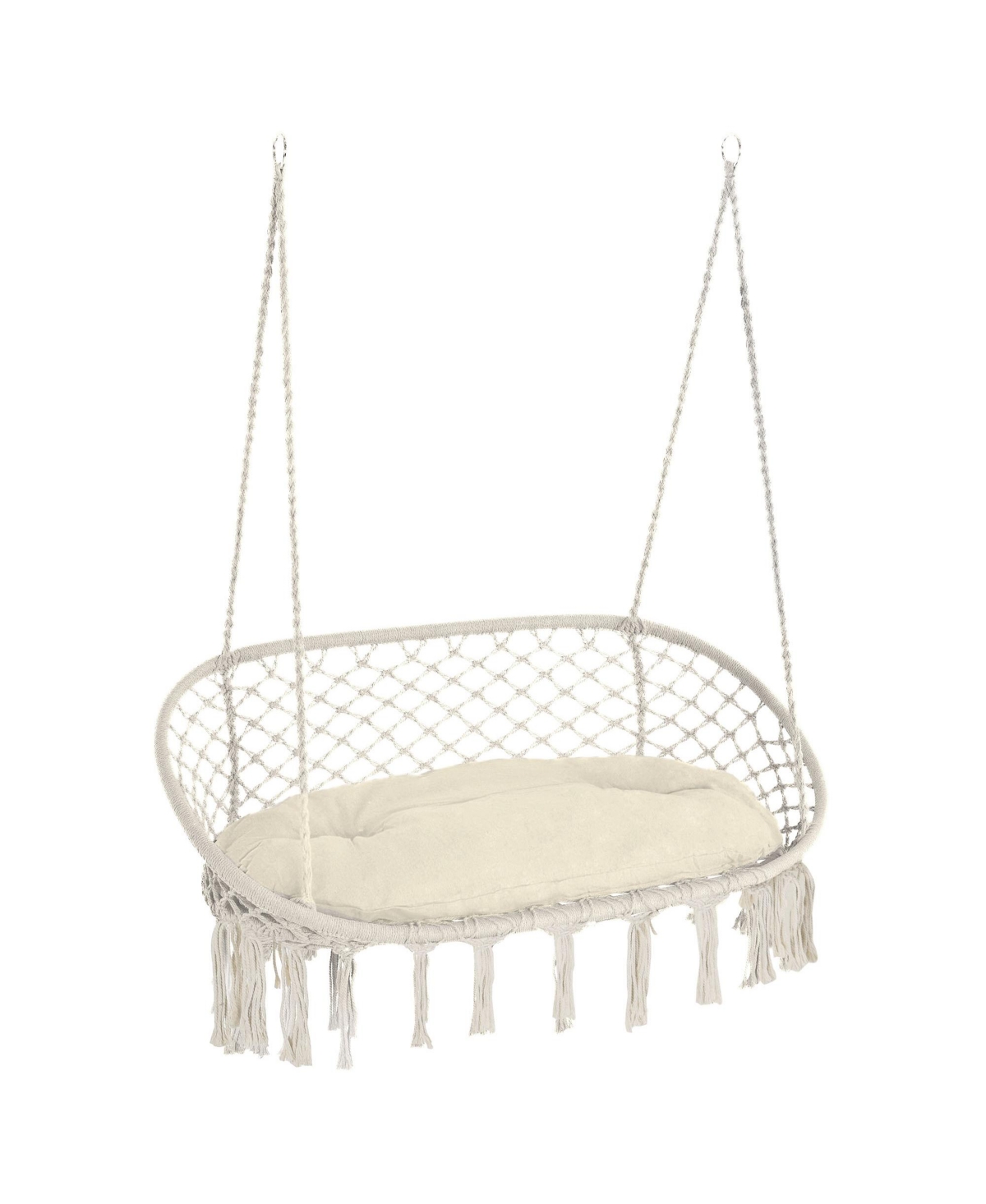 Click here for Flynama 2-Person Hammock Chair Macrame Swing with... prices