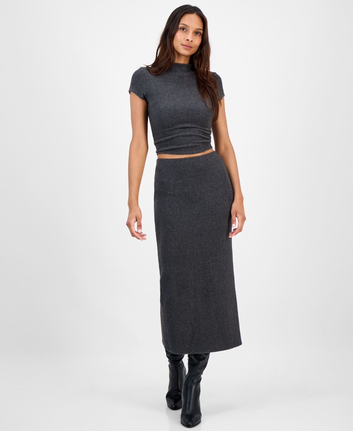 Click here for Bar Iii Womens Sweater-Knit Midi Skirt  Macys Excl... prices
