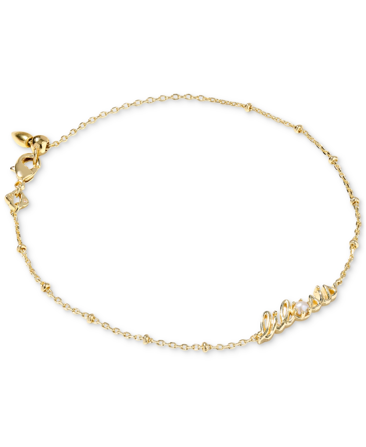Kendra Scott Lil Sis Delicate Chain Bracelet - Gold Open White