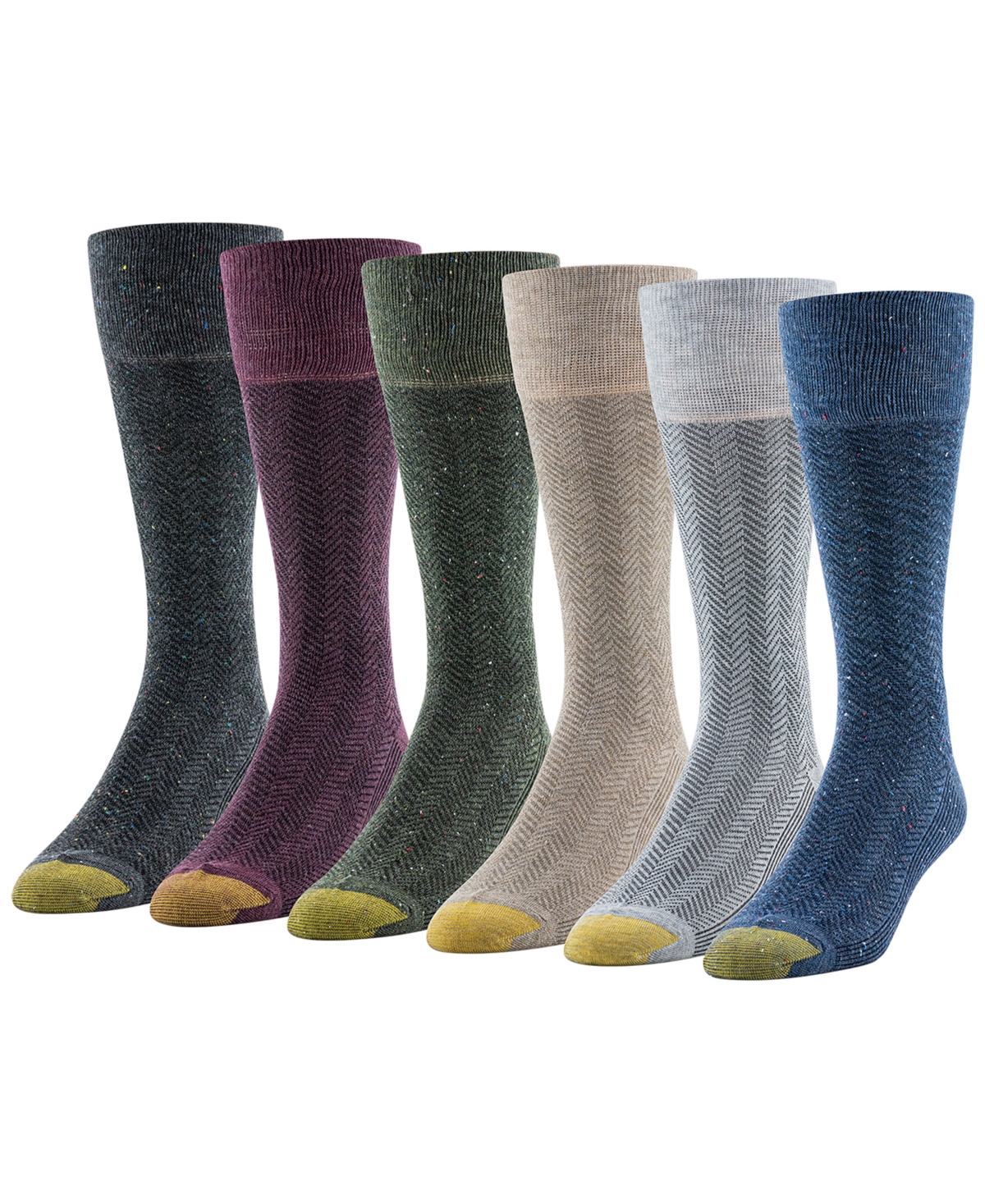 Click here for Gold Toe Mens 6-pack Cambridge Solid Crew Socks -... prices