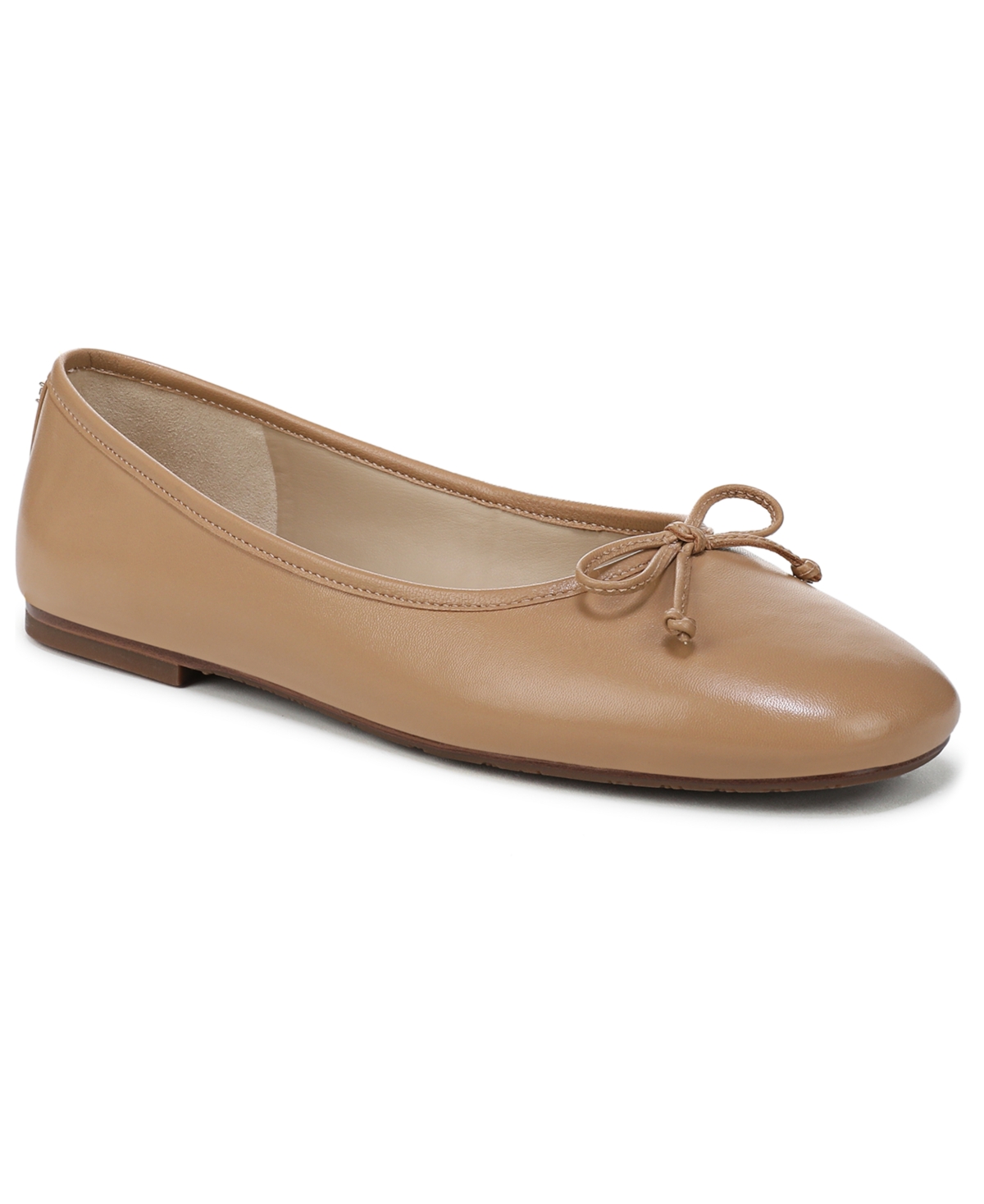 Sam Edelman Womens Alie Ballerina Flats - French Sand Leather