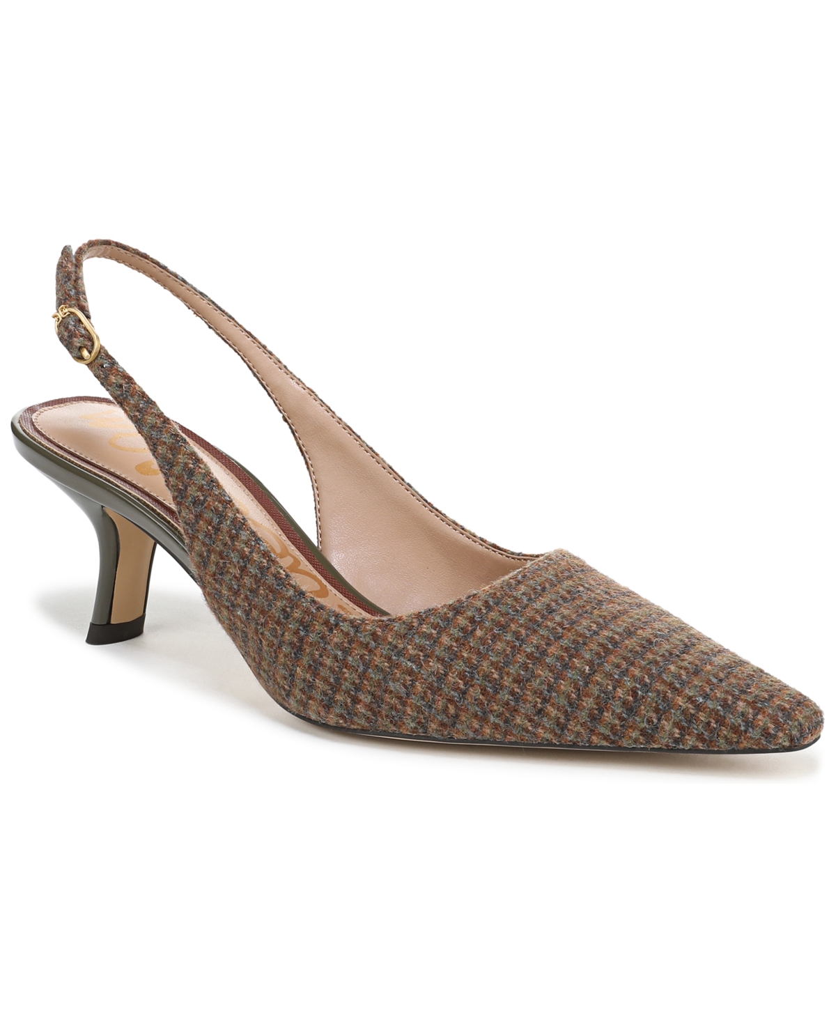 Click here for Sam Edelman Womens Bianka Slingback Kitten-Heel Pu... prices
