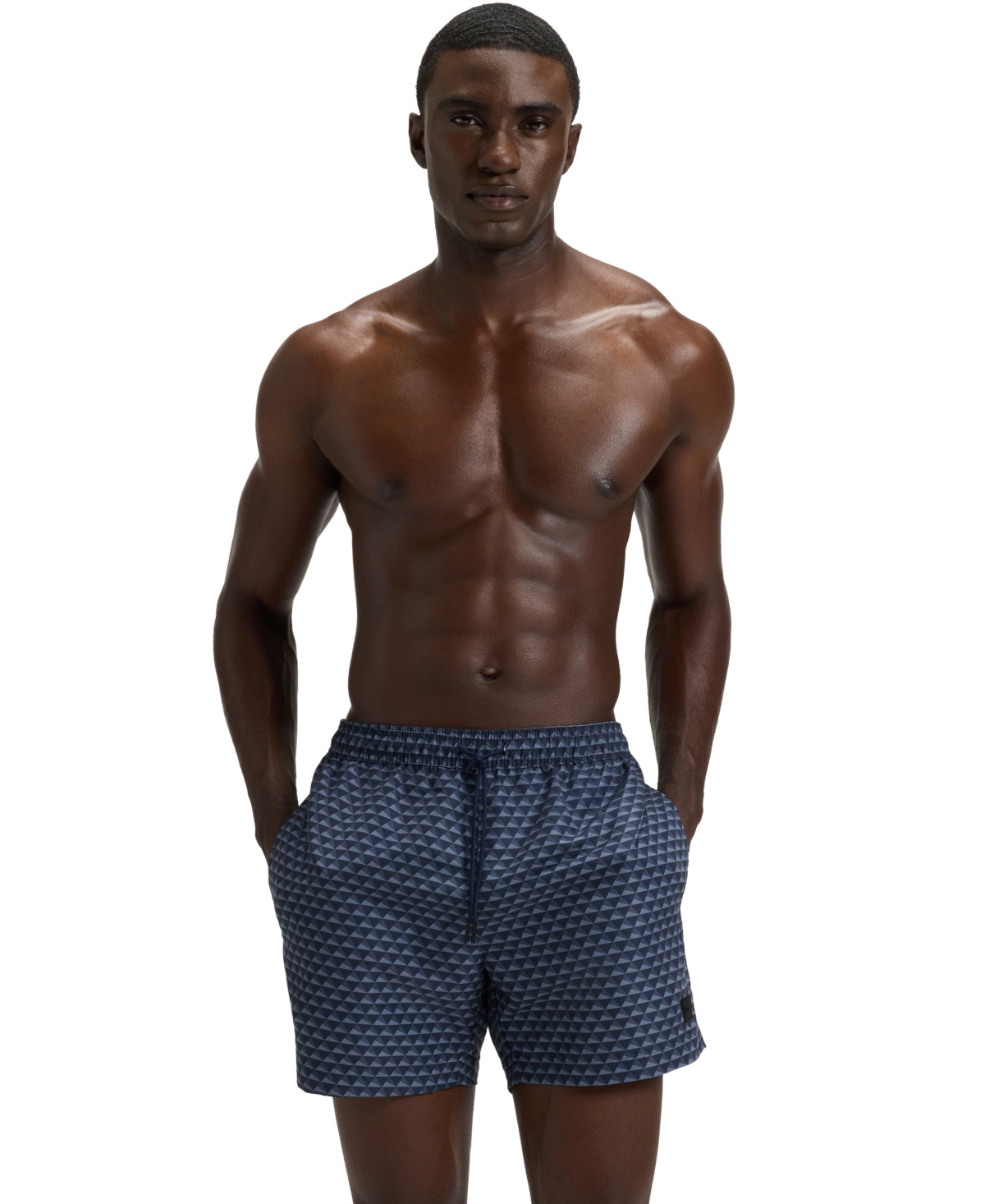 Click here for Boss by Hugo Boss Mens All-Over Print Swim Shorts... prices