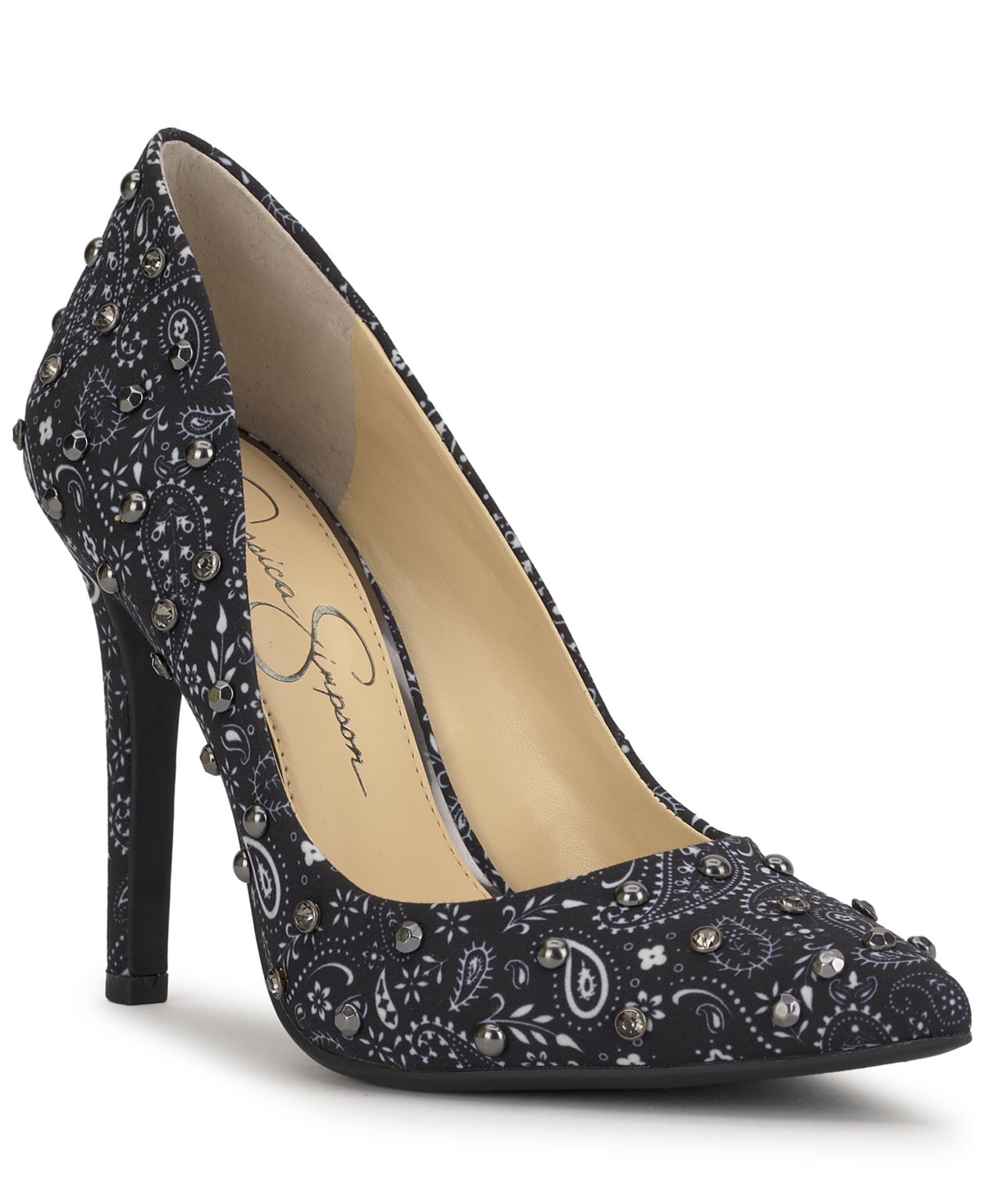 Click here for Jessica Simpson Womens Cassani Studded Pointed-Toe... prices