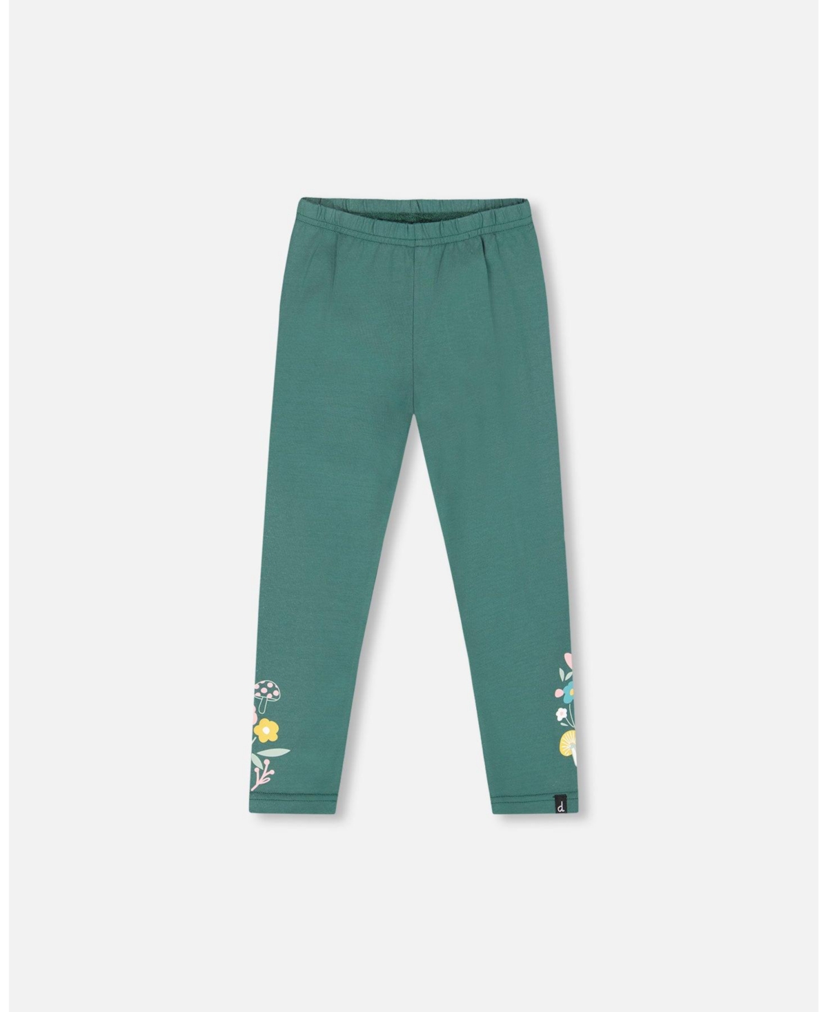 Click here for Deux par Deux Big Girls Leggings Dark Green with F... prices