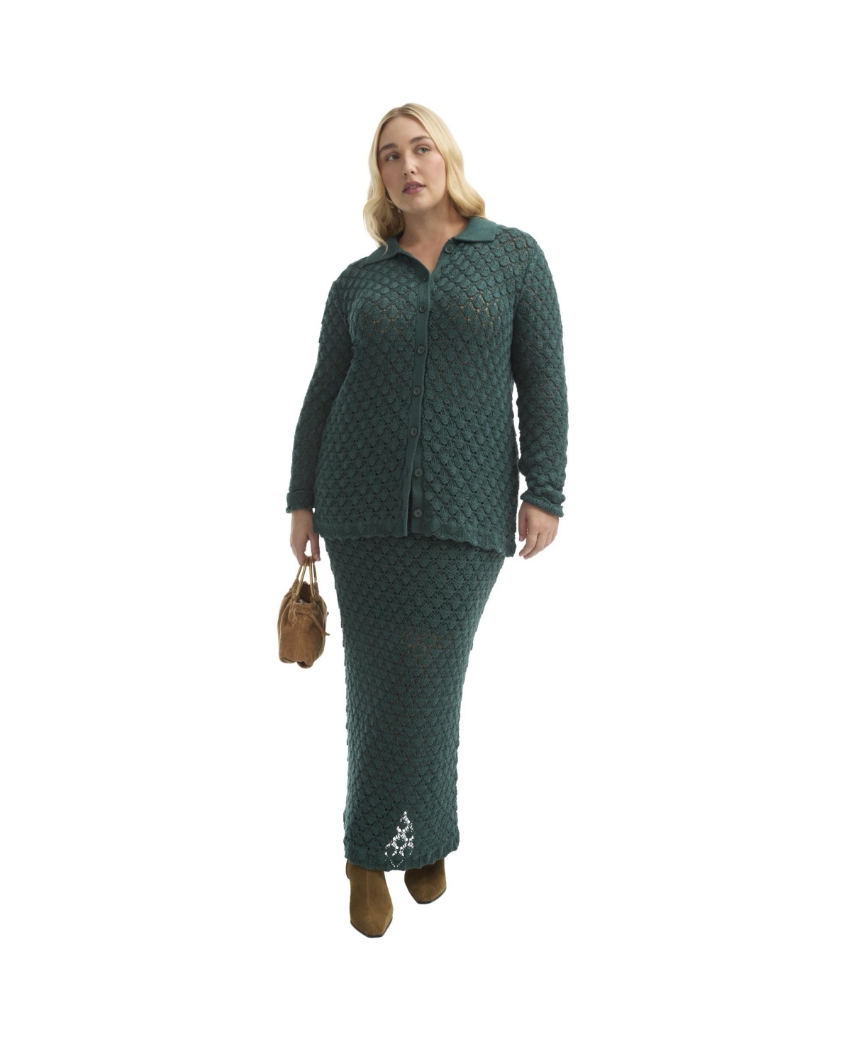 Click here for June + Vie Womens June + Vie Crochet Button Down S... prices