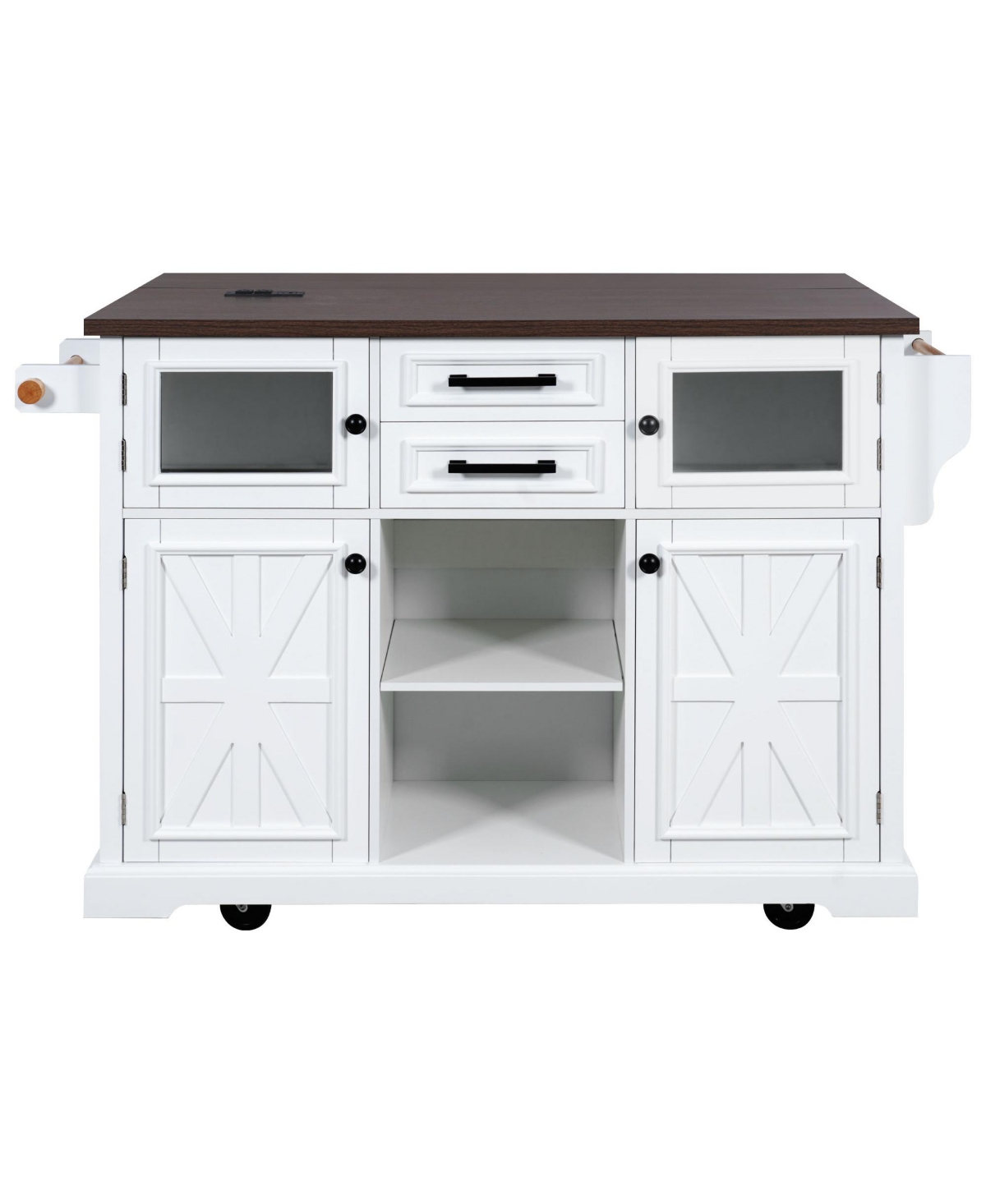 Click here for Casainc 54.9" Kitchen Island with Drop Leaf... prices