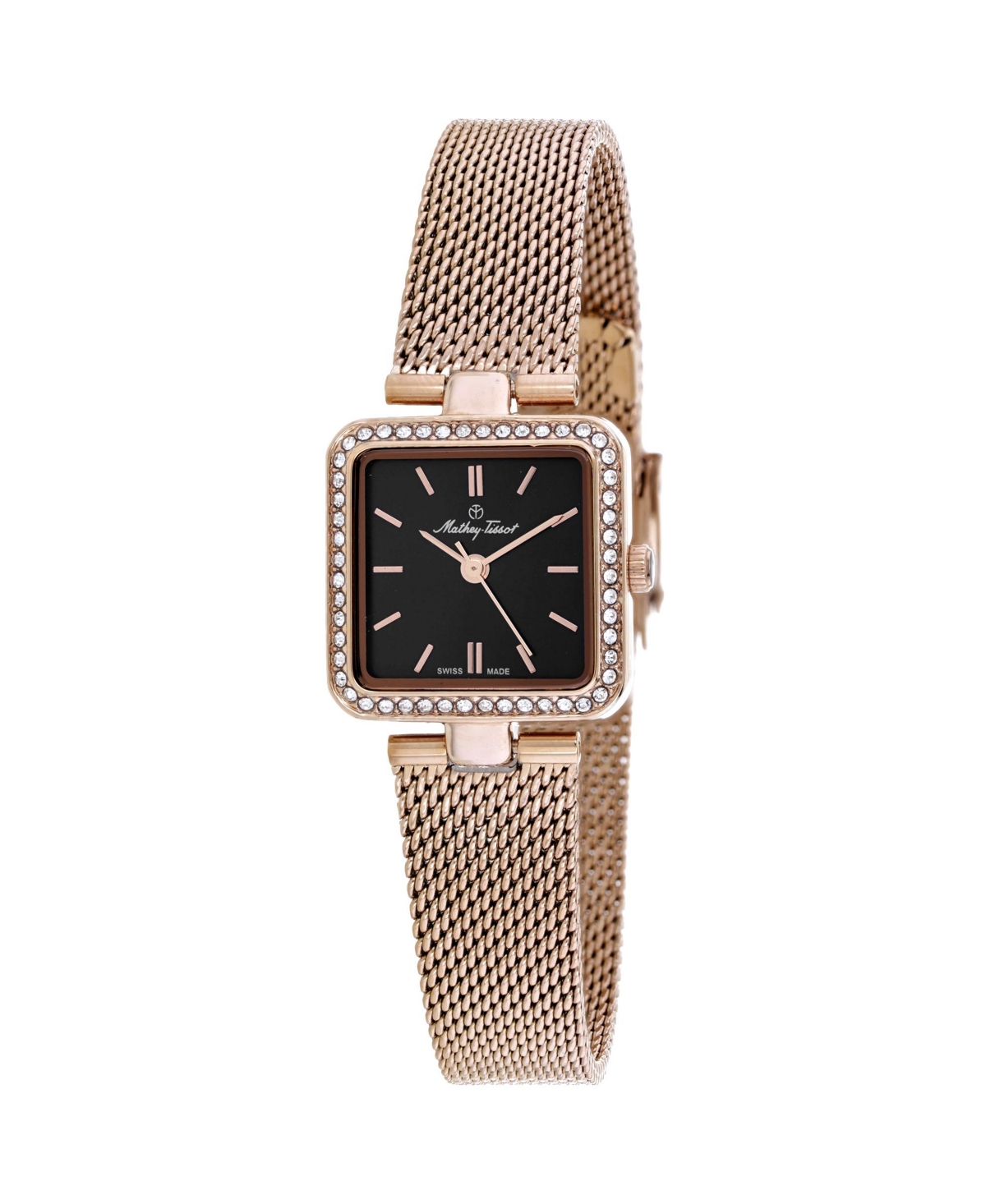 Click here for Mathey Tissot Womens Fleury Xiv Black Dial Watch -... prices