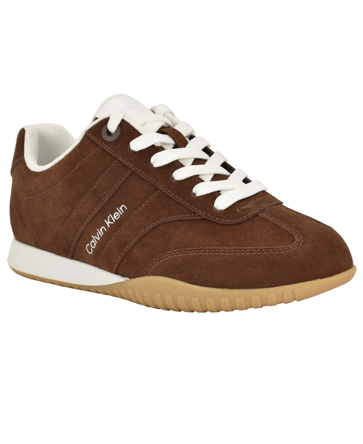 Click here for Calvin Klein Womens Hendrea Lace-Up Sneakers - Dar... prices