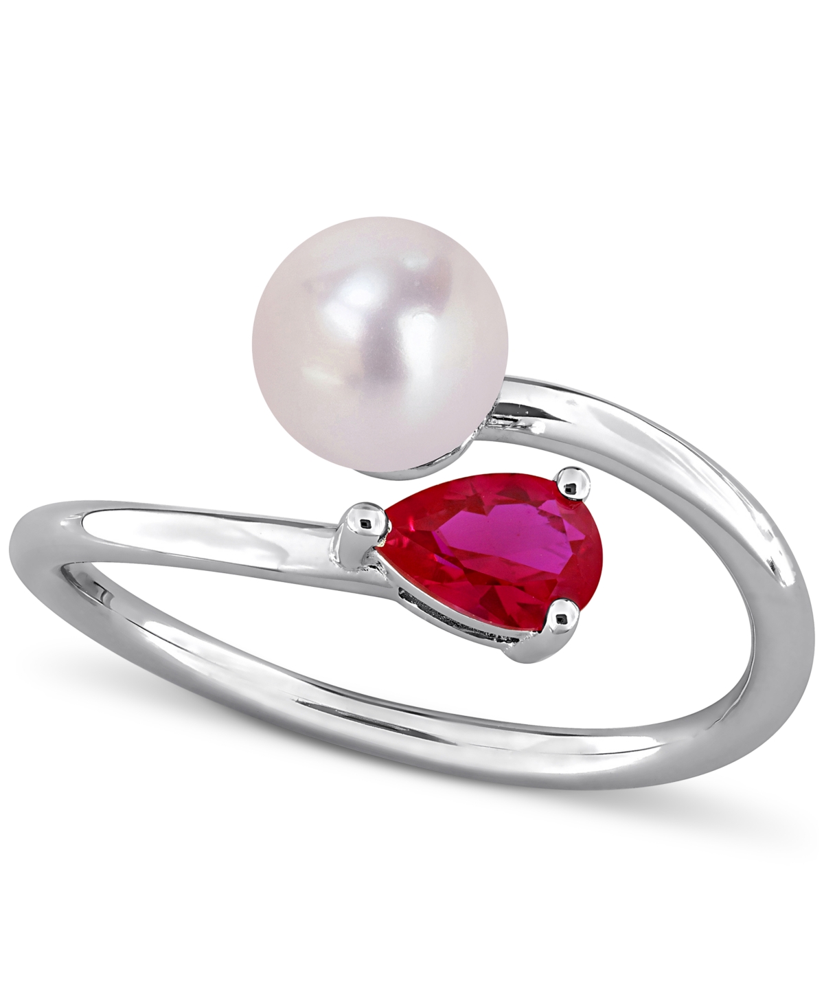 Click here for Cultured Freshwater Pearl (6mm) & Lab Grown Ruby (... prices