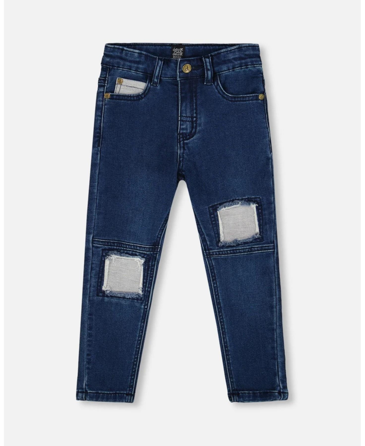 Click here for Deux par Deux Baby Boys French Terry Blue Denim Pa... prices